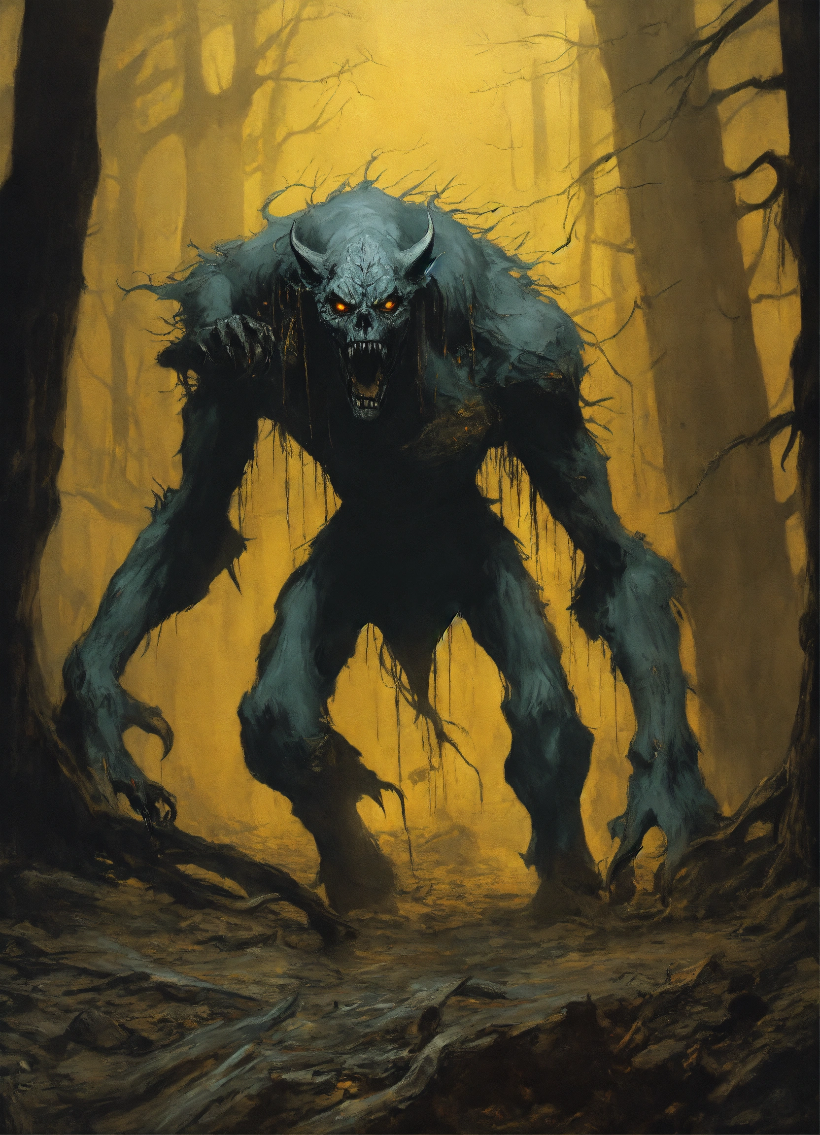 Lexica - Loathsome Humanoids in the style of Bernie Wrightson. Rubbery ...