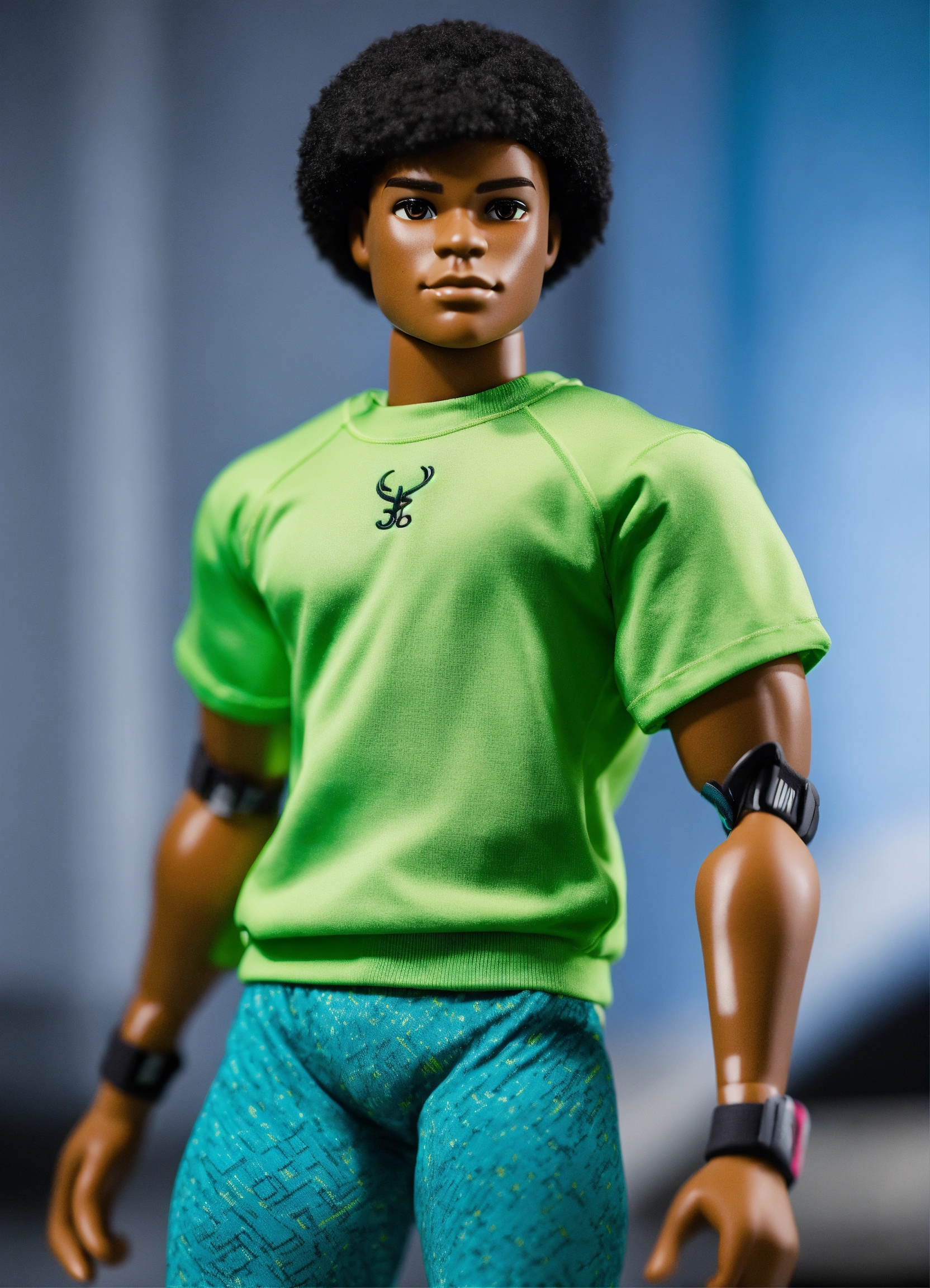 Lexica - Design an athletic African American Ken doll in workout ...
