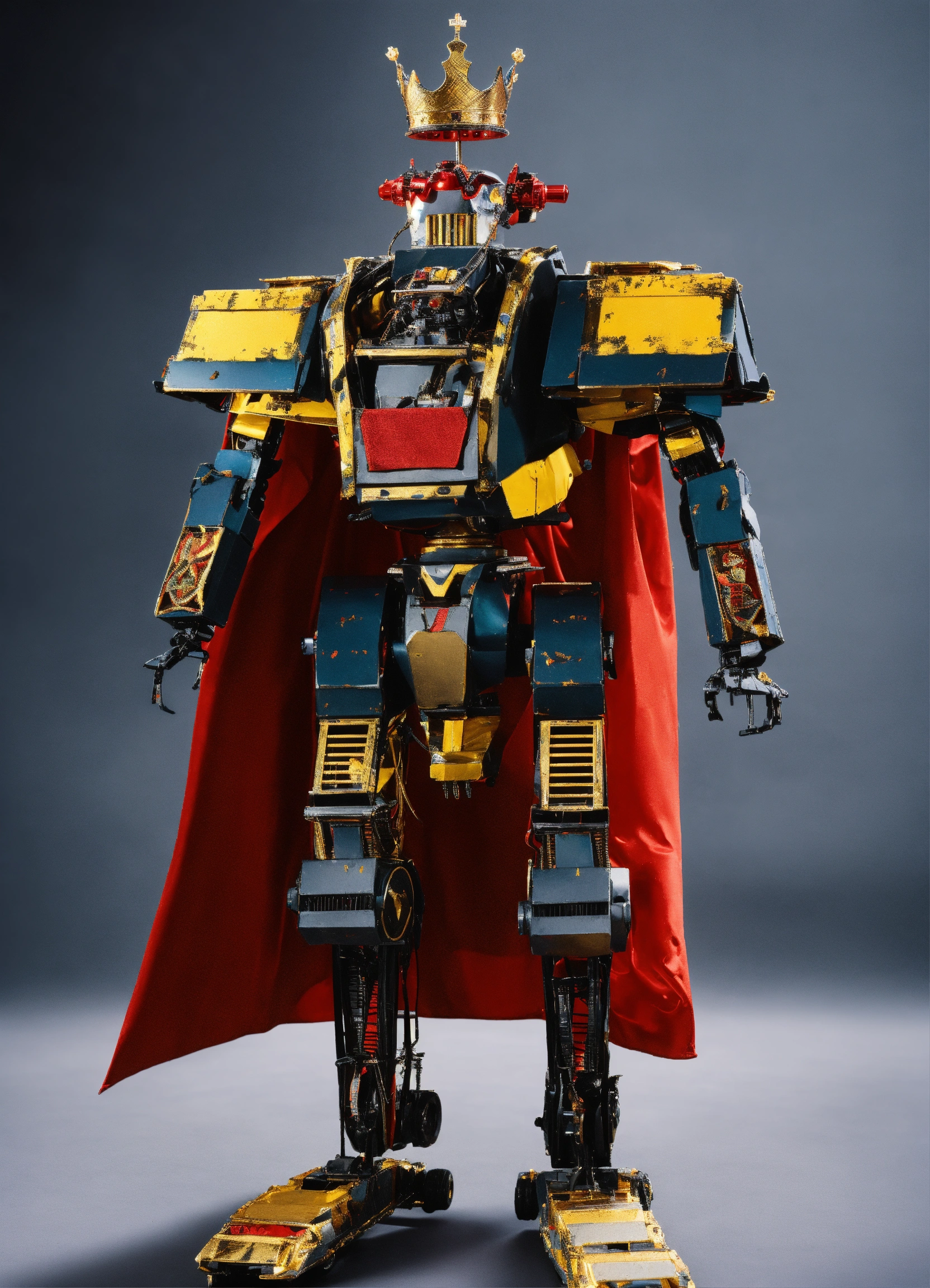 Lexica - Robot wars robot. Very tall and thin. Tiny wheels. Silk cape ...