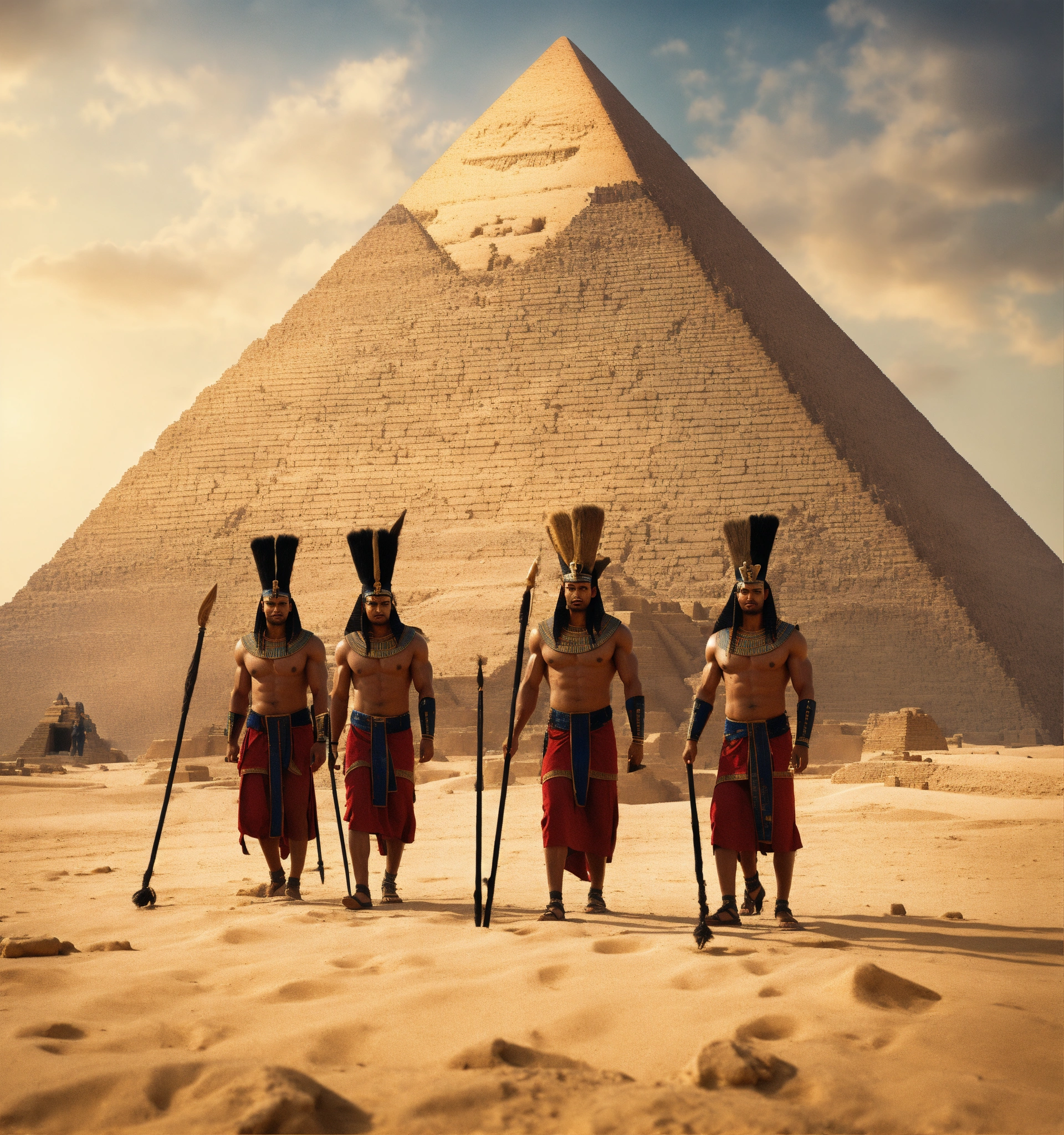 Lexica - An epic fantasy scene outdoor in ancient Egypt featuring the ...