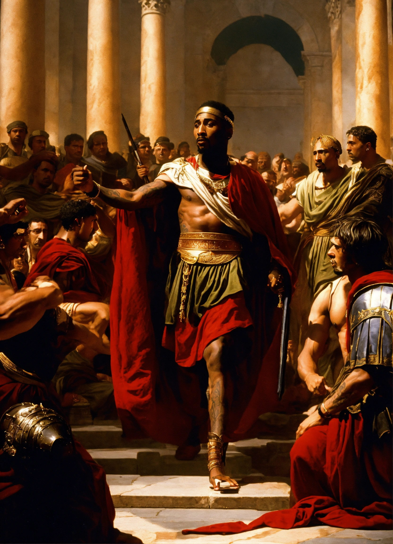 Lexica - Tupac Shakur as Julius Caesar was assassinated by a group of senators on the Ides of ...