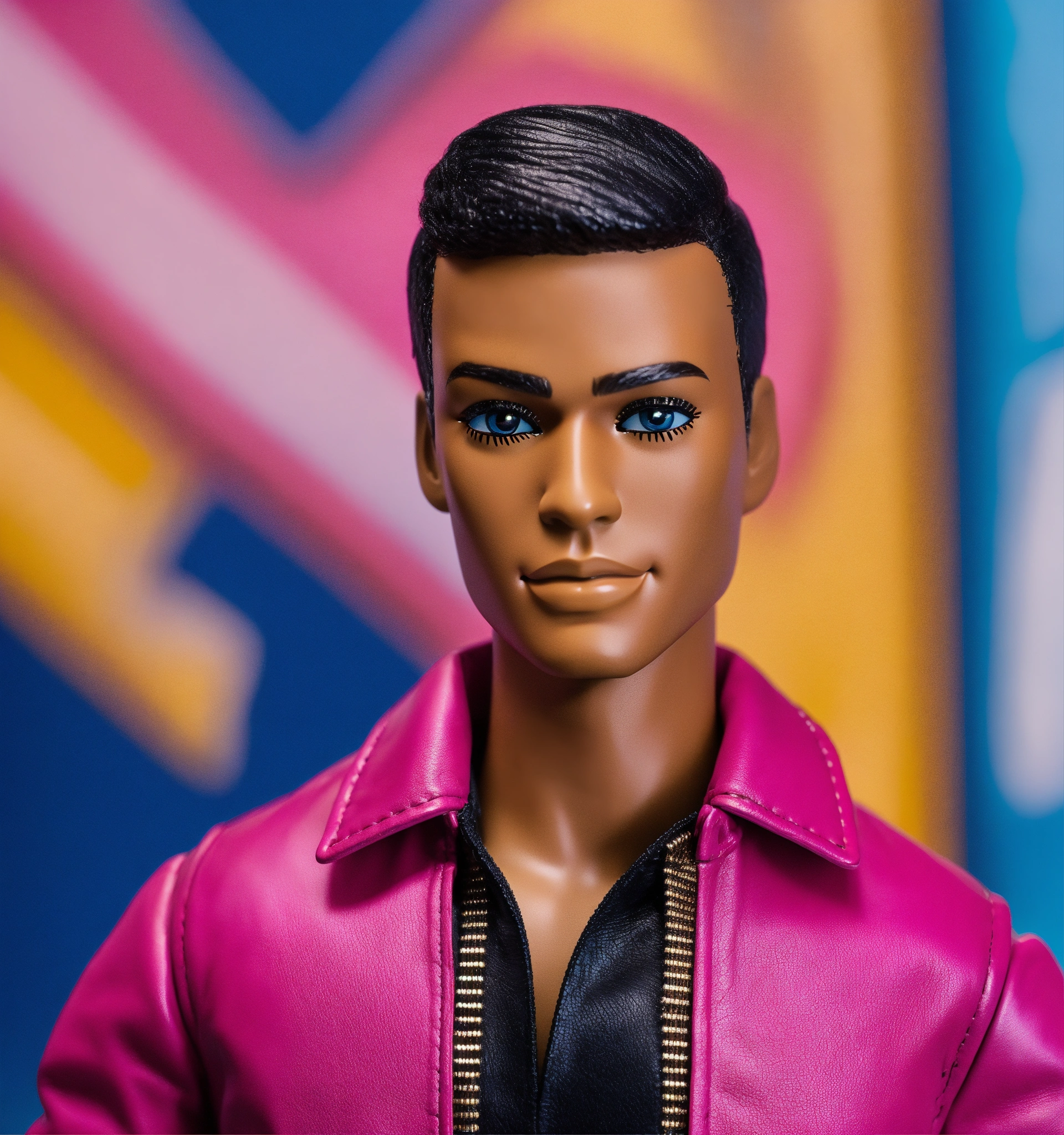 Lexica - Design the packaging for a Ken doll in a stylish, black ...