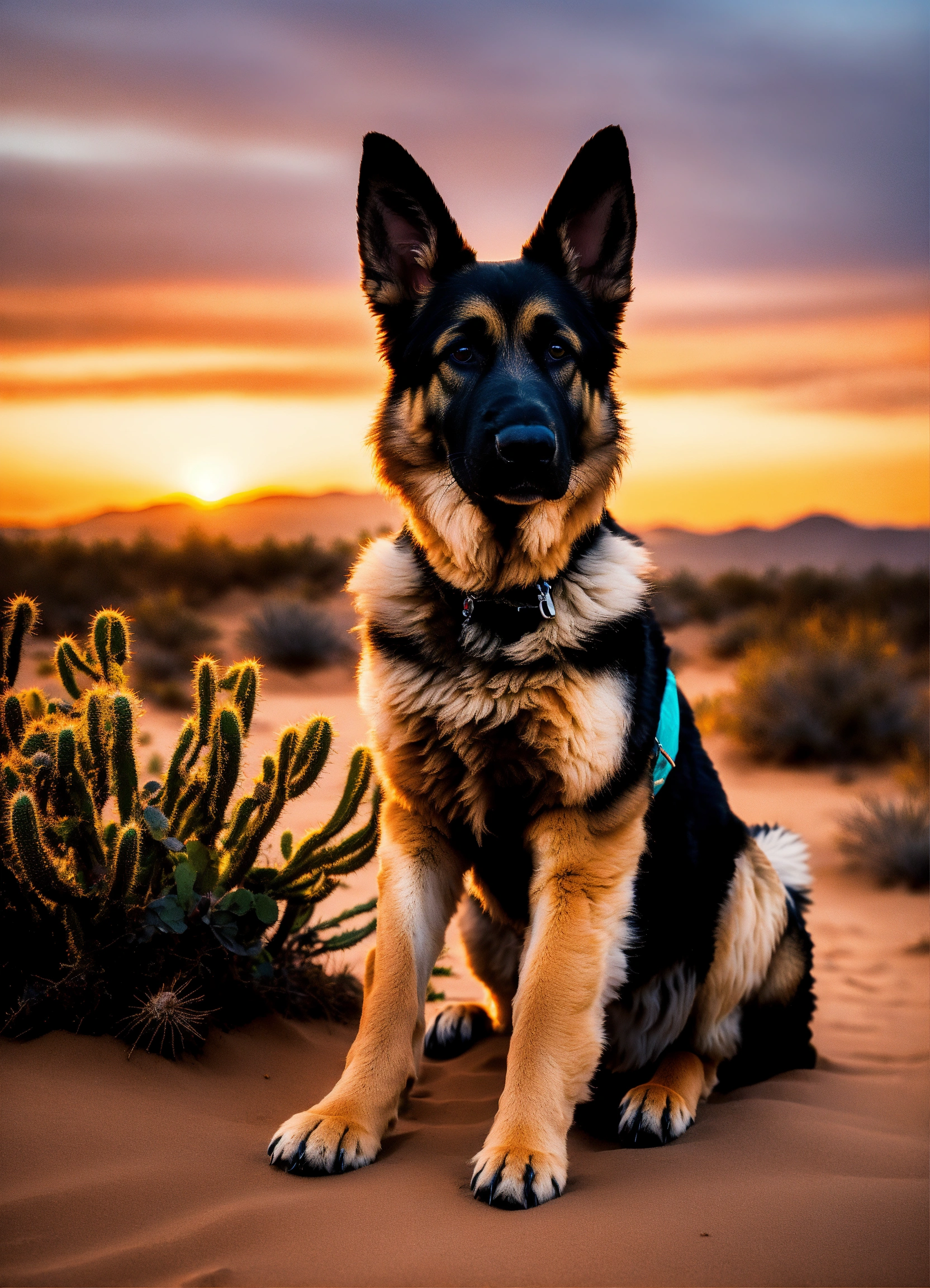 Lexica - "Desert Dawn Discoverers" As the first light of dawn paints ...