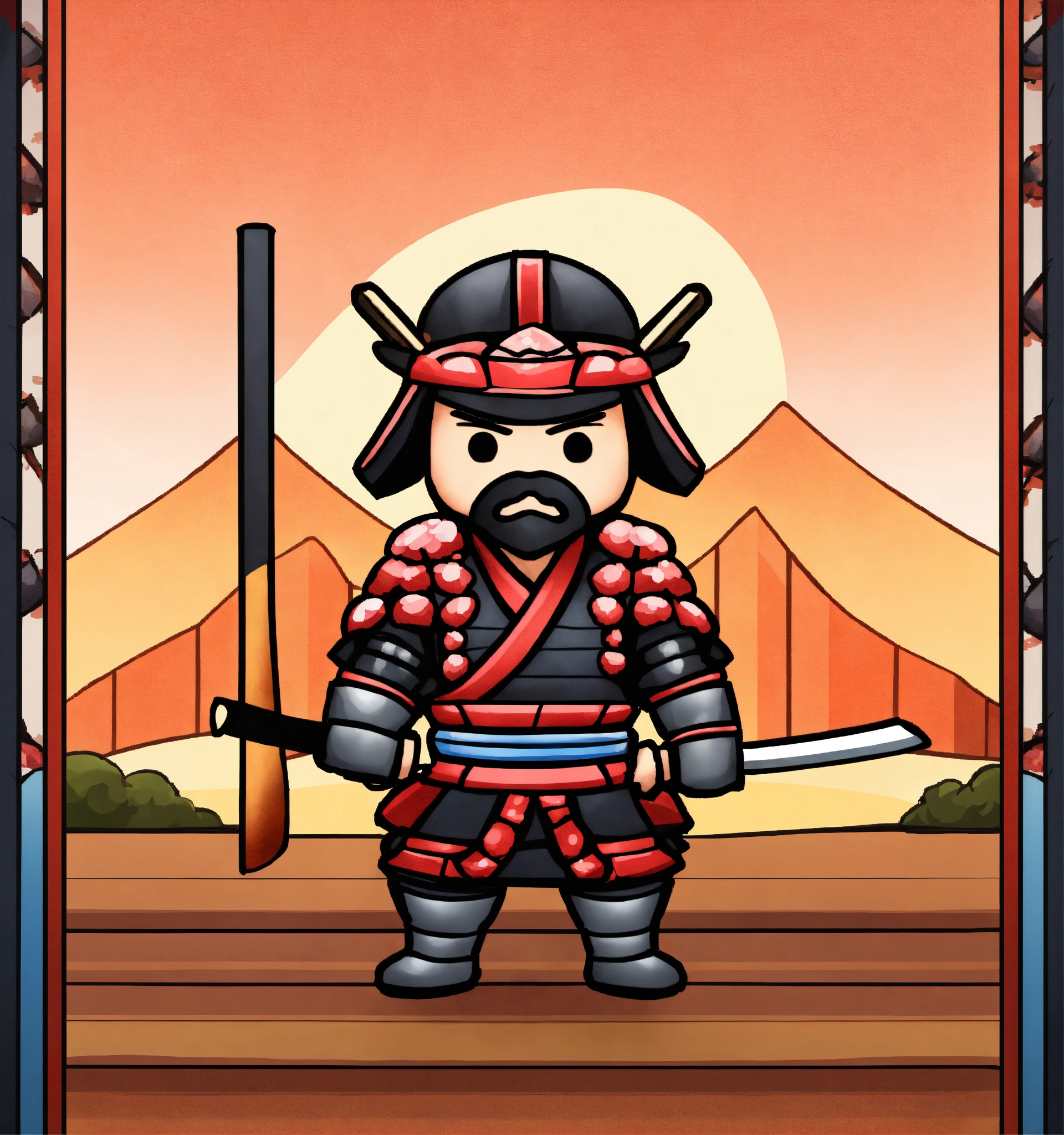 Lexica - Samurai emoji iOS style