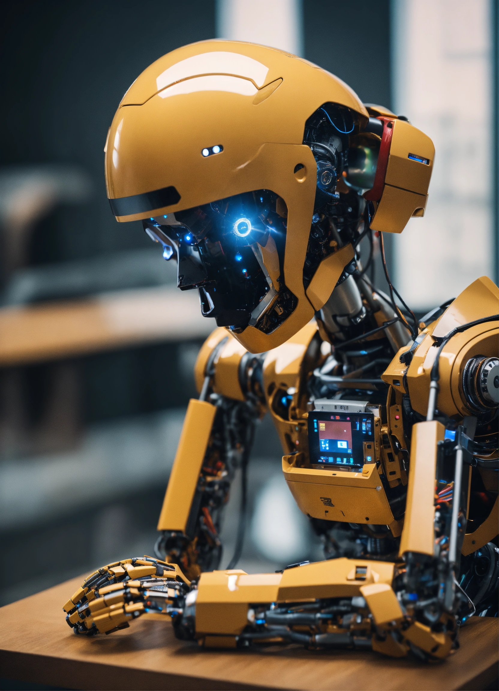 Lexica - An AI robot doing a face palm