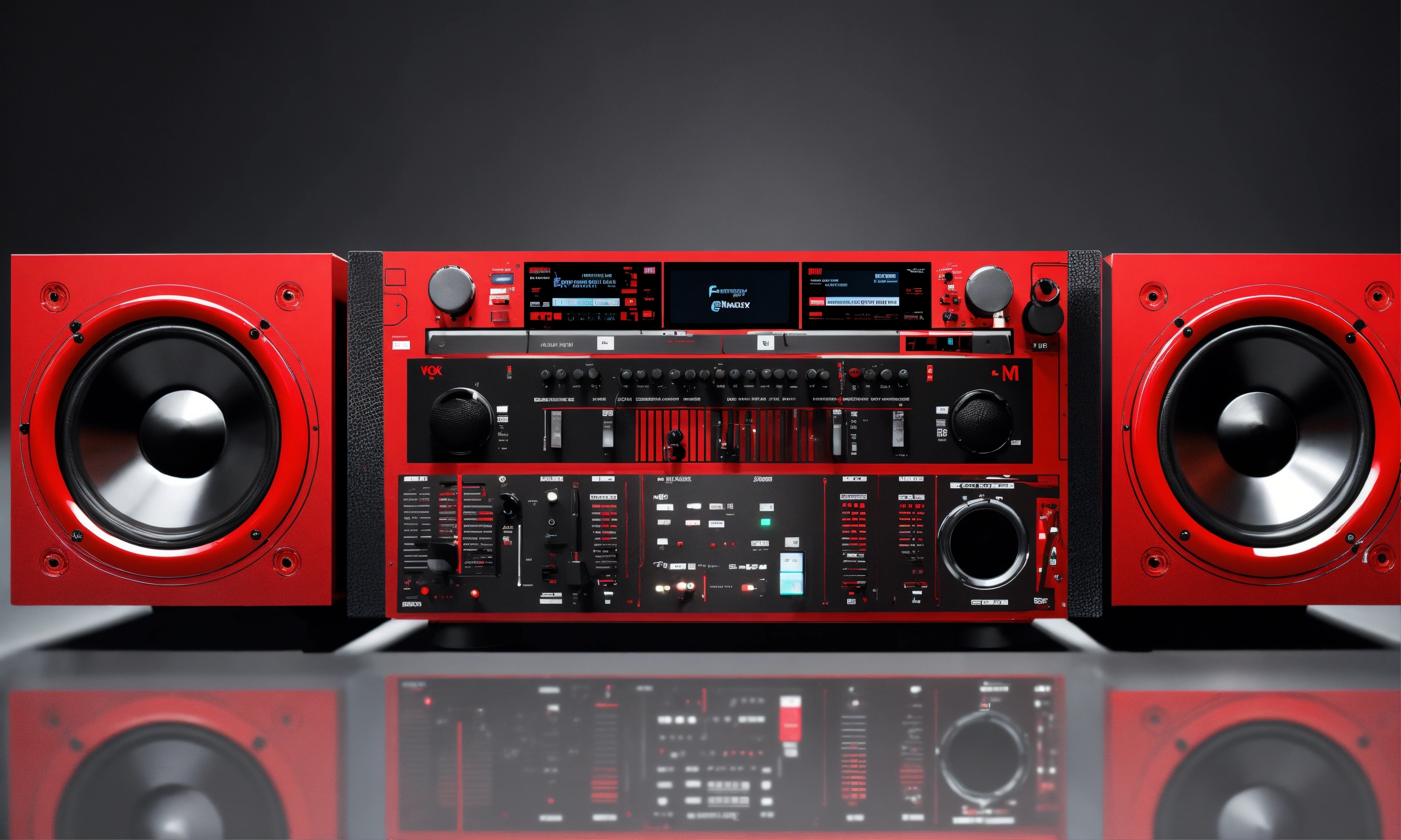 Lexica - Modern day DJ mix board and speakers image to go on business ...