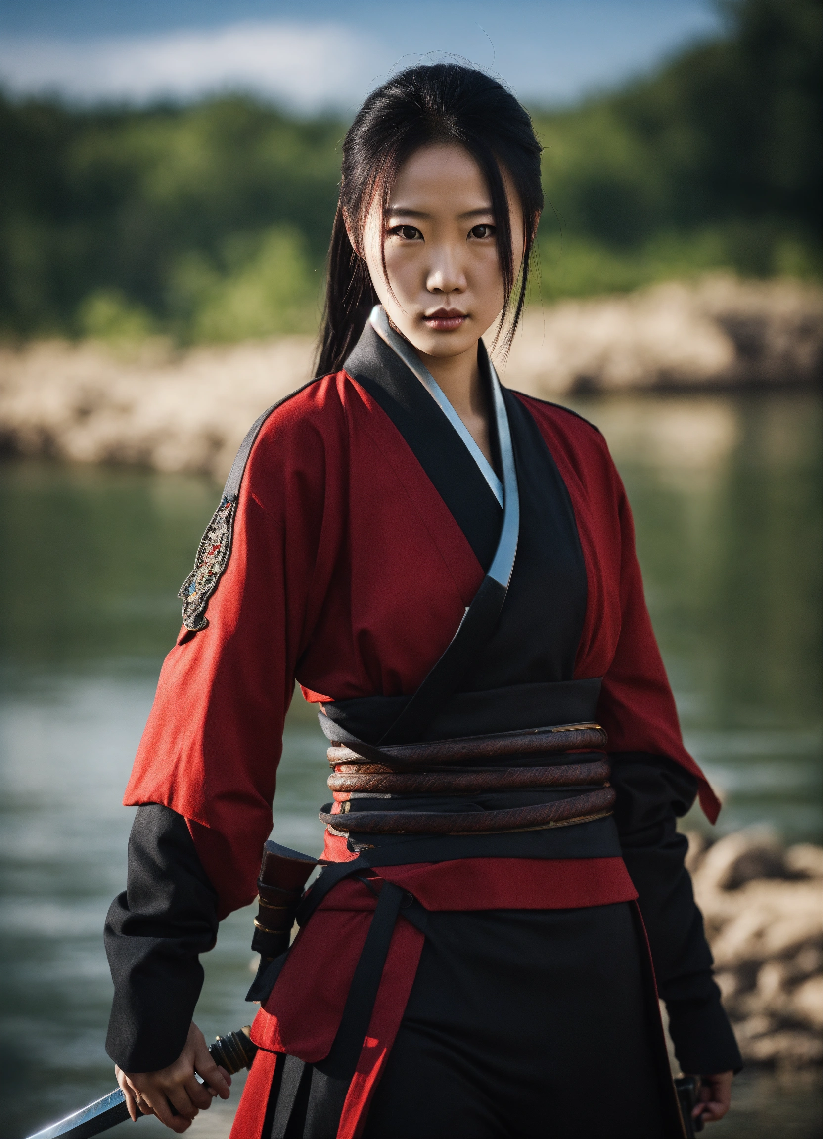 Lexica - Modern chinese female assassin with sword, long-distance mood ...