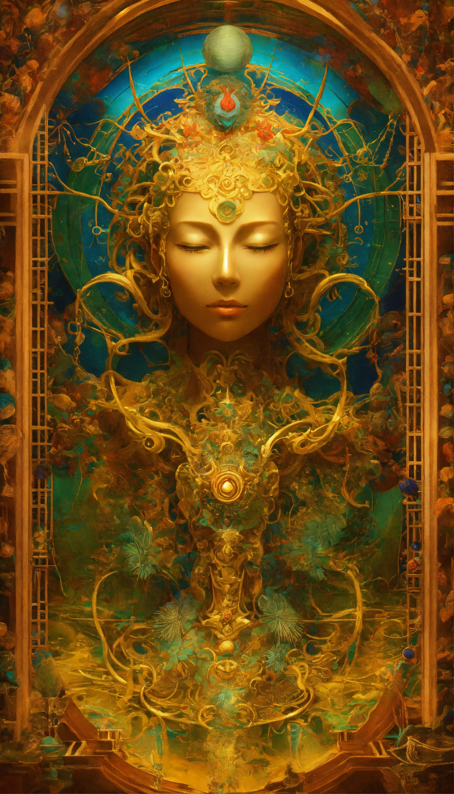 Lexica - Monje taoísta tesseract cuerpo fractal perspectiva de tres ...