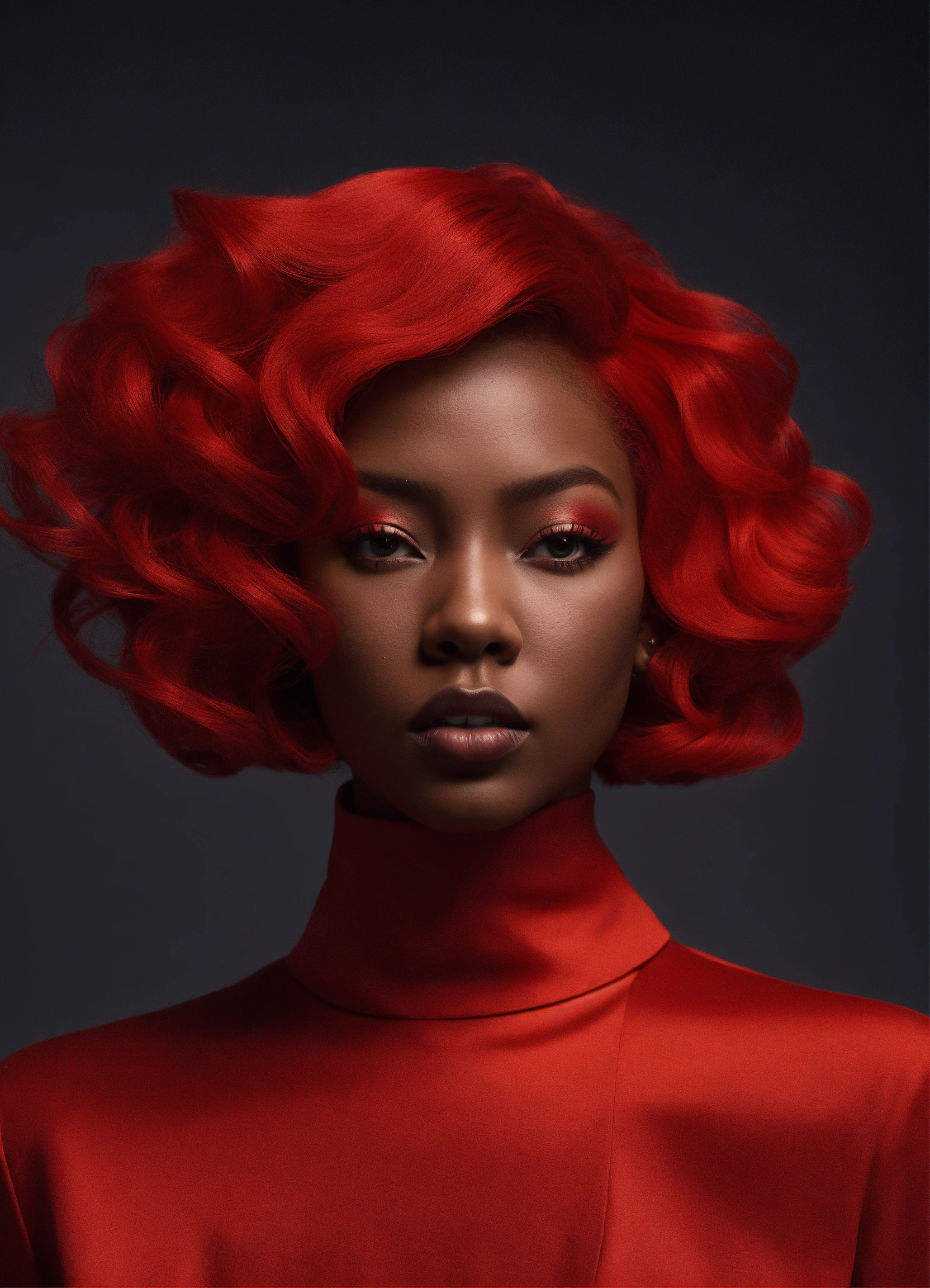 Lexica - Minimalistic and sleek. Hyperrealistic. Black woman female ...