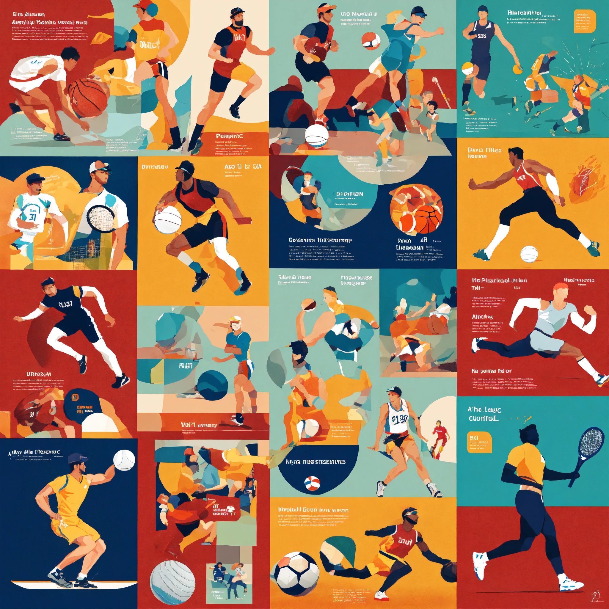Lexica - A collage of images showcasing a variety of sports activities ...