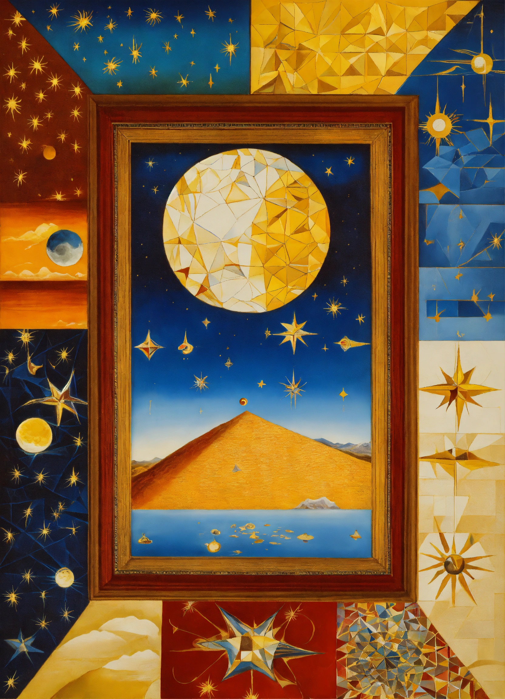 Lexica - Alternate universe, duality of nature, stars painted Salvador ...