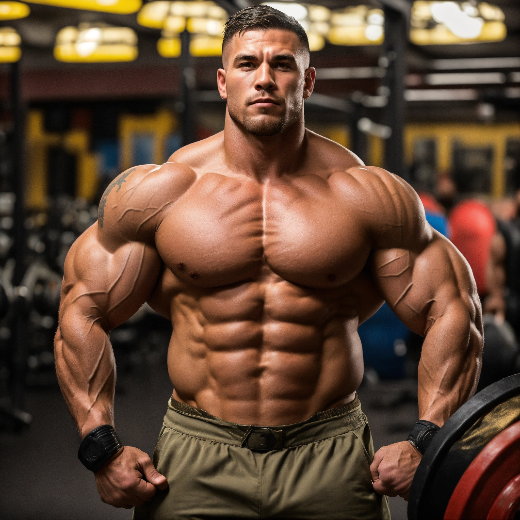 Lexica - 30-year-old man with big muscles, big bodybuilder, body like a ...