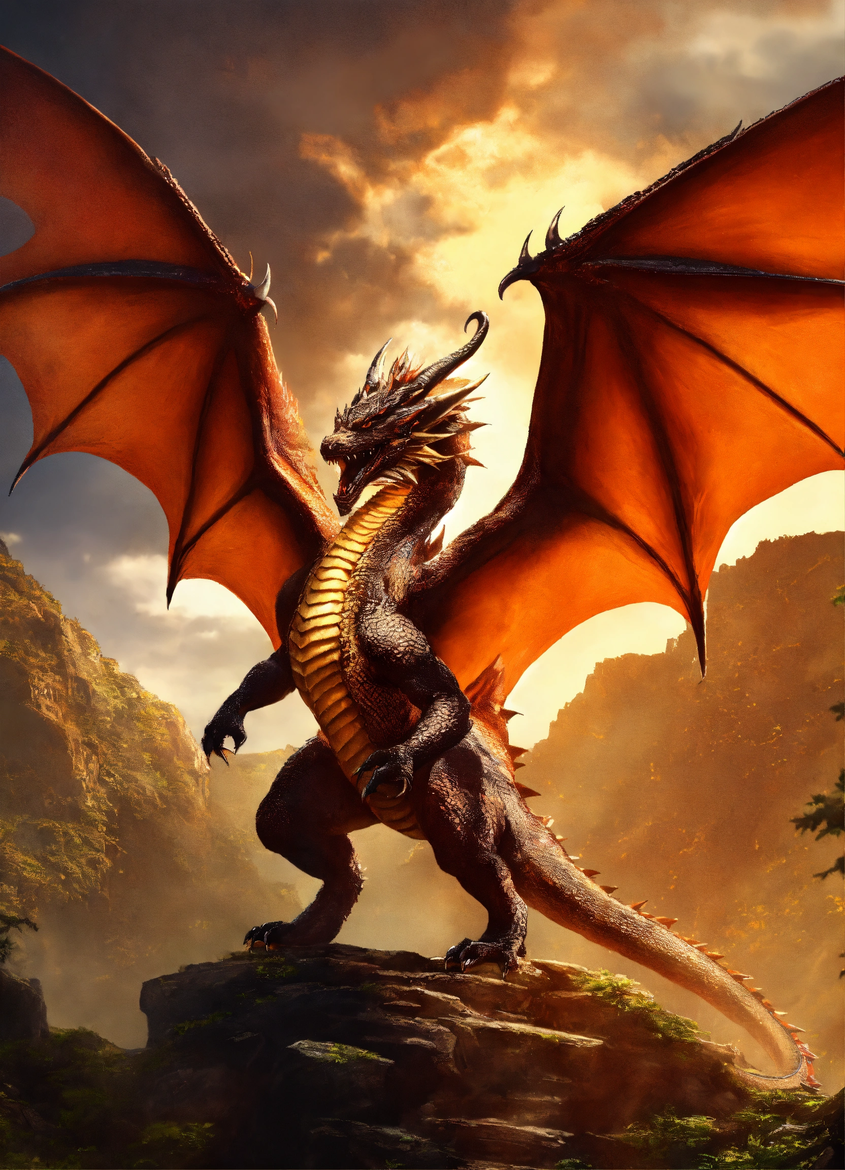 Lexica - Big powerful beautiful dragon