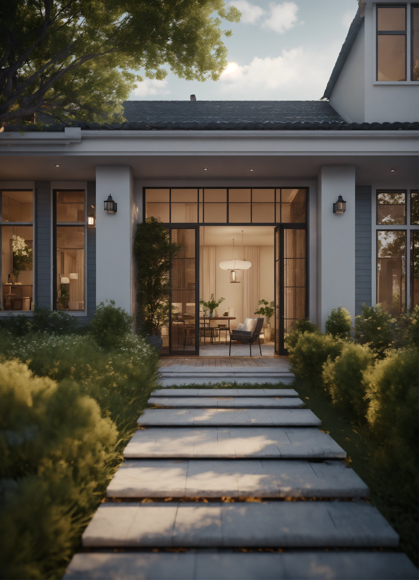 Lexica - Classic house exterior clean look, cinematic photos, ultra ...