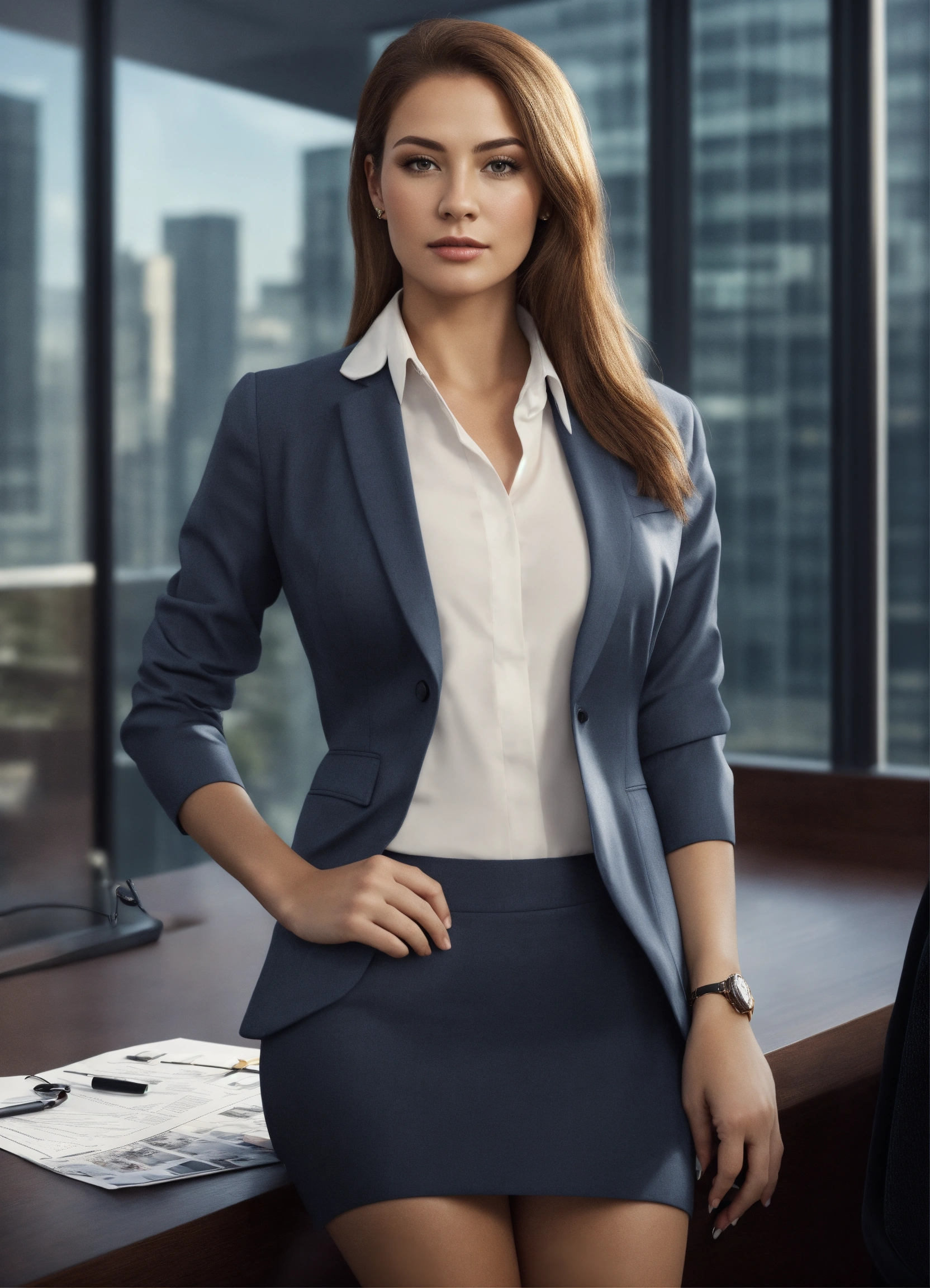 Lexica - Business woman, high resolution, realistic