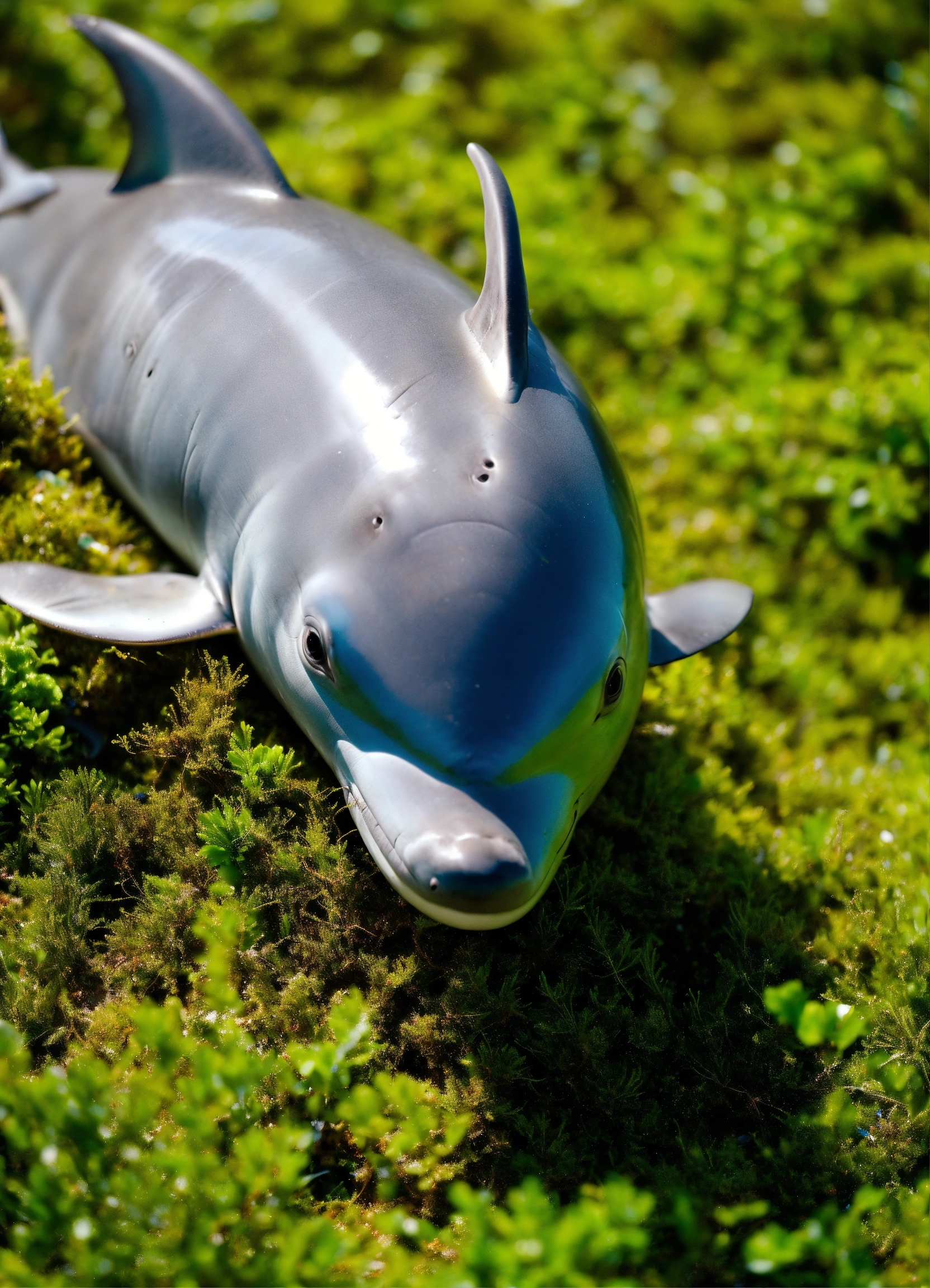 Lexica - A real tiny gray porpoise, endangered species, cetacean or ...