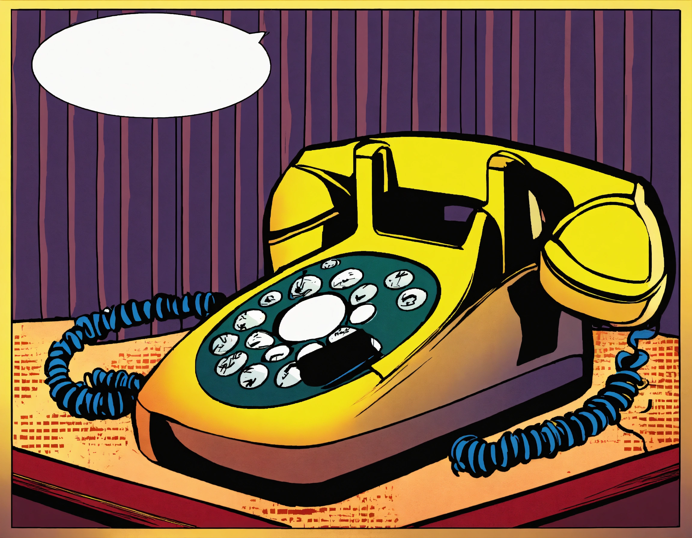 Lexica - Phone is ringing. comic style