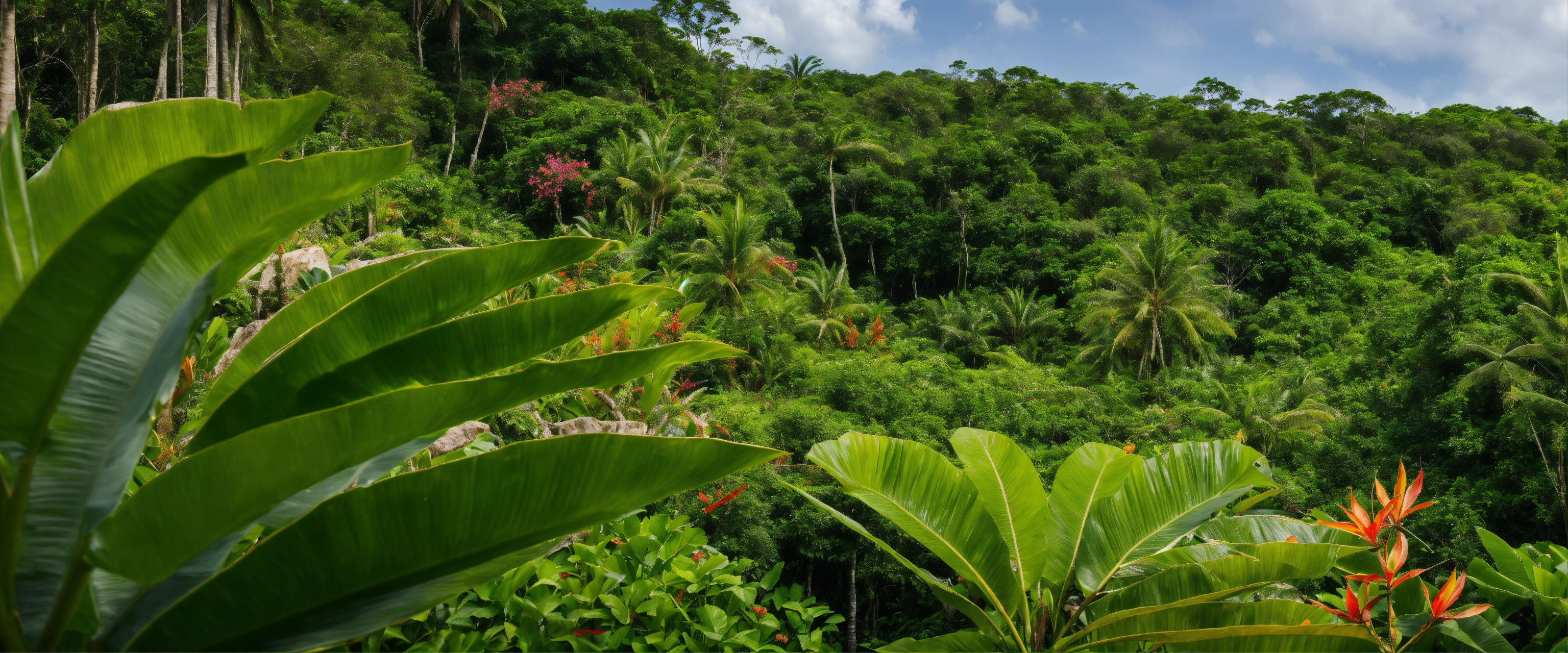 Lexica - Tropical jungle with native plants from Puerto rico