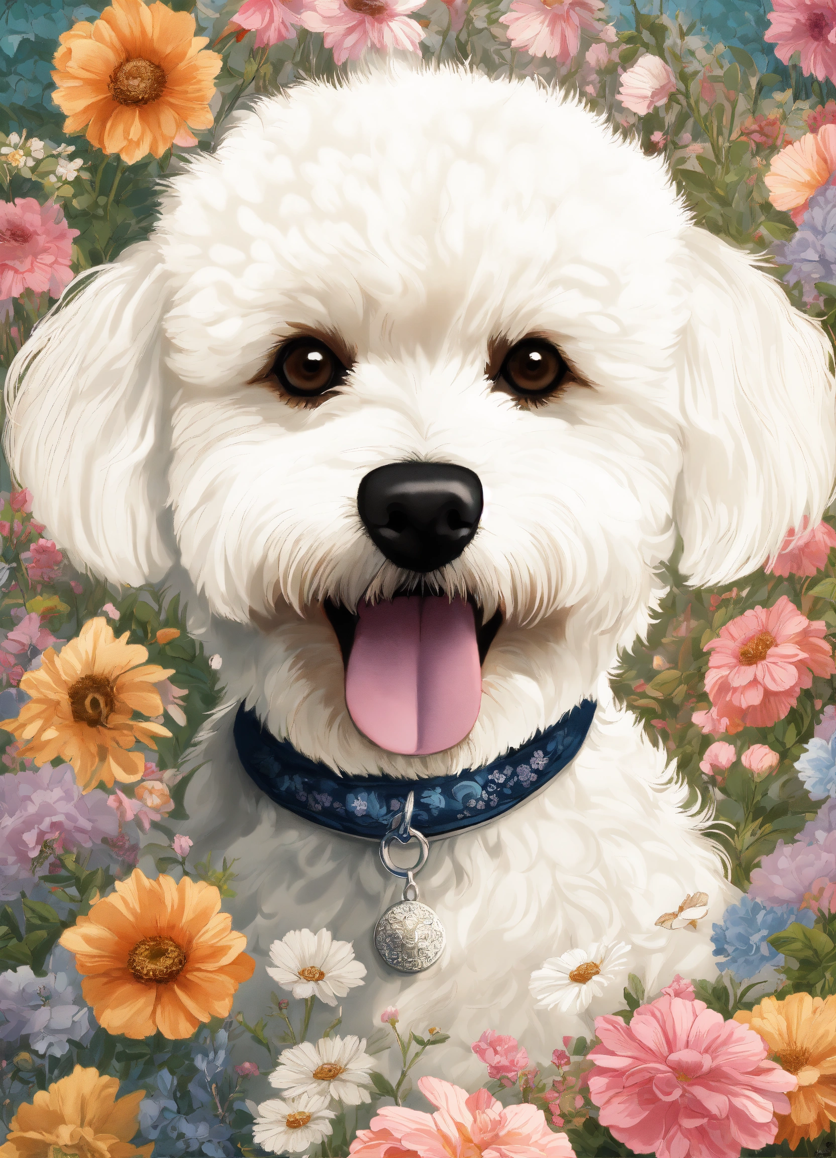 Lexica - Aubrey Beardsly overwhelmingly beautiful bichon friese framed ...