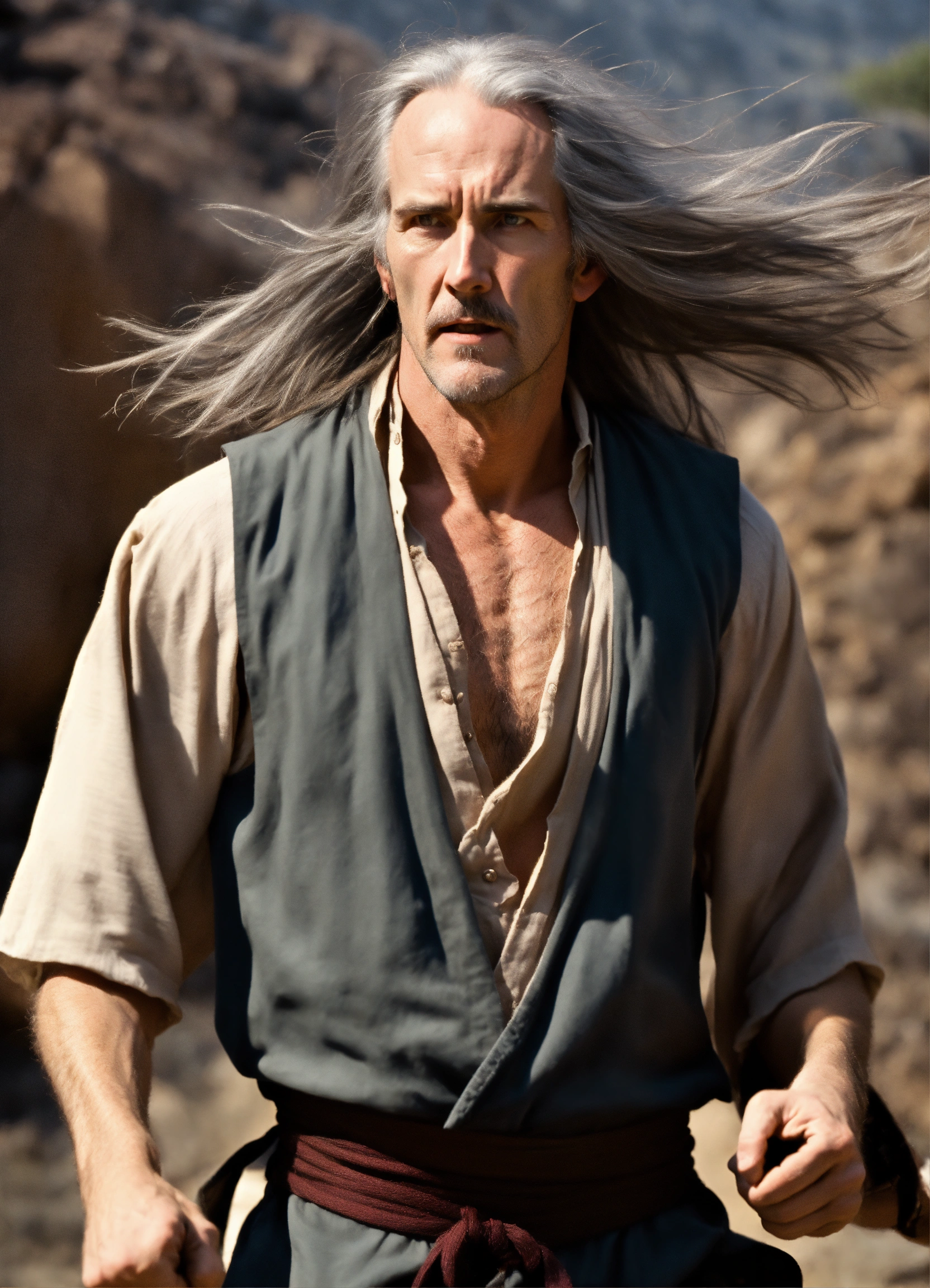 Lexica - In photographic style Matt Mercer as a tall long distance ...