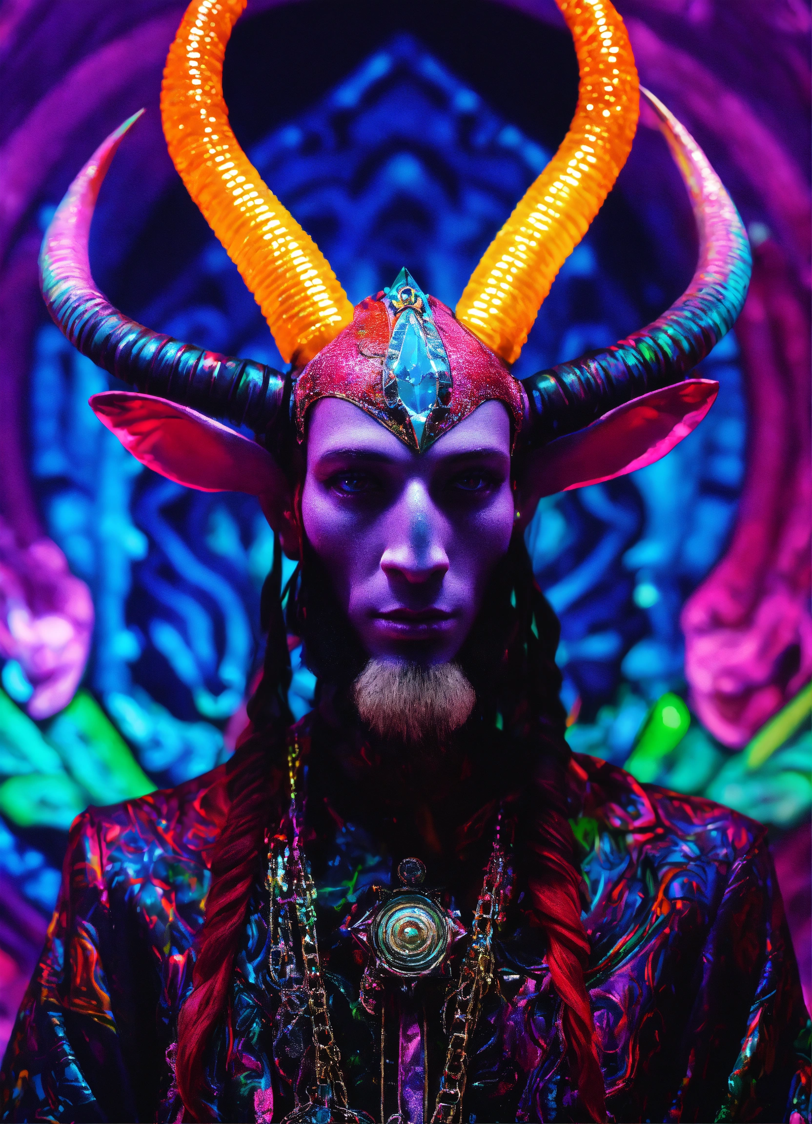Lexica - Photorealistic 3D portrait of BAPHOMET Man Goth Death Knight ...