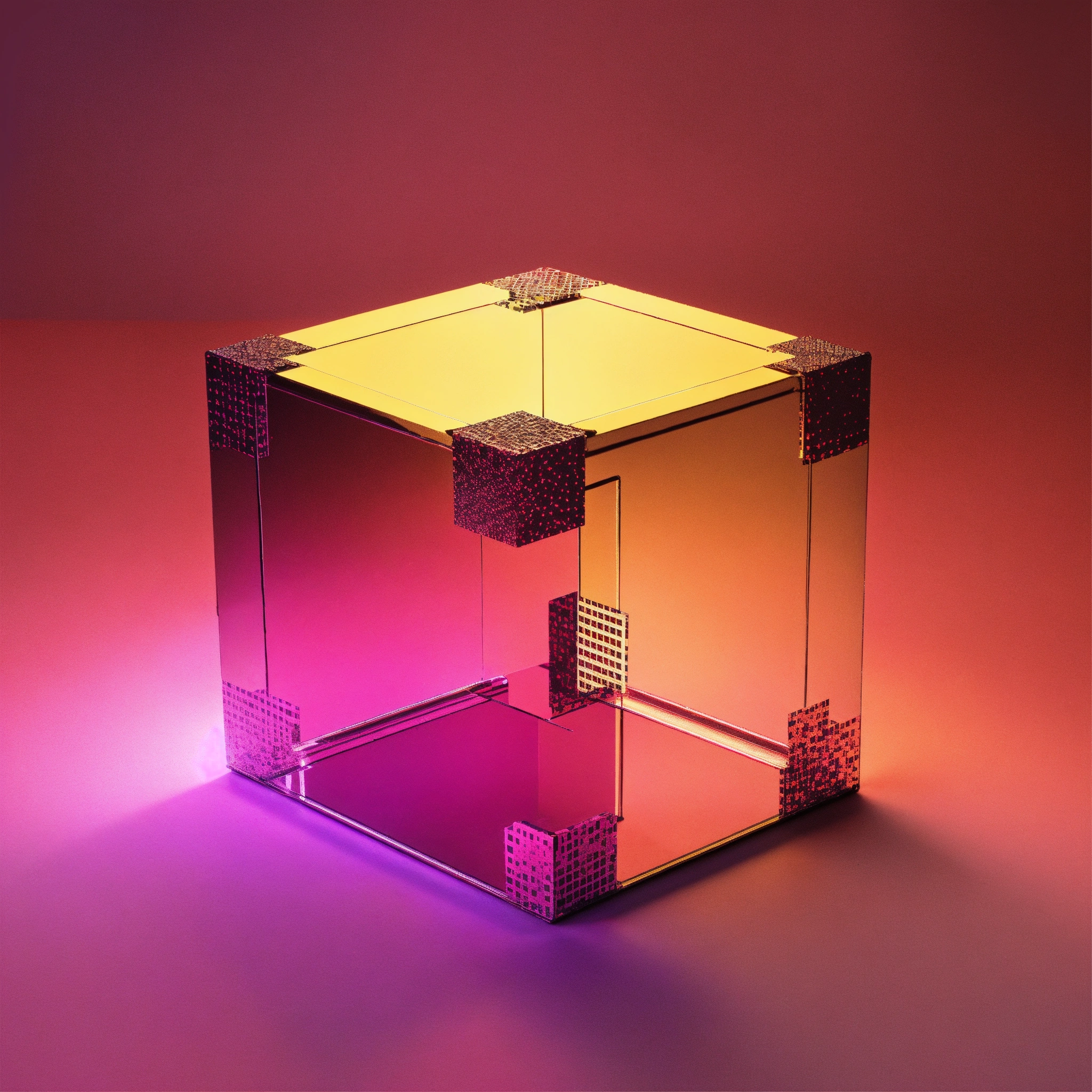 Lexica - Create a minimalistic reflective tech cube.