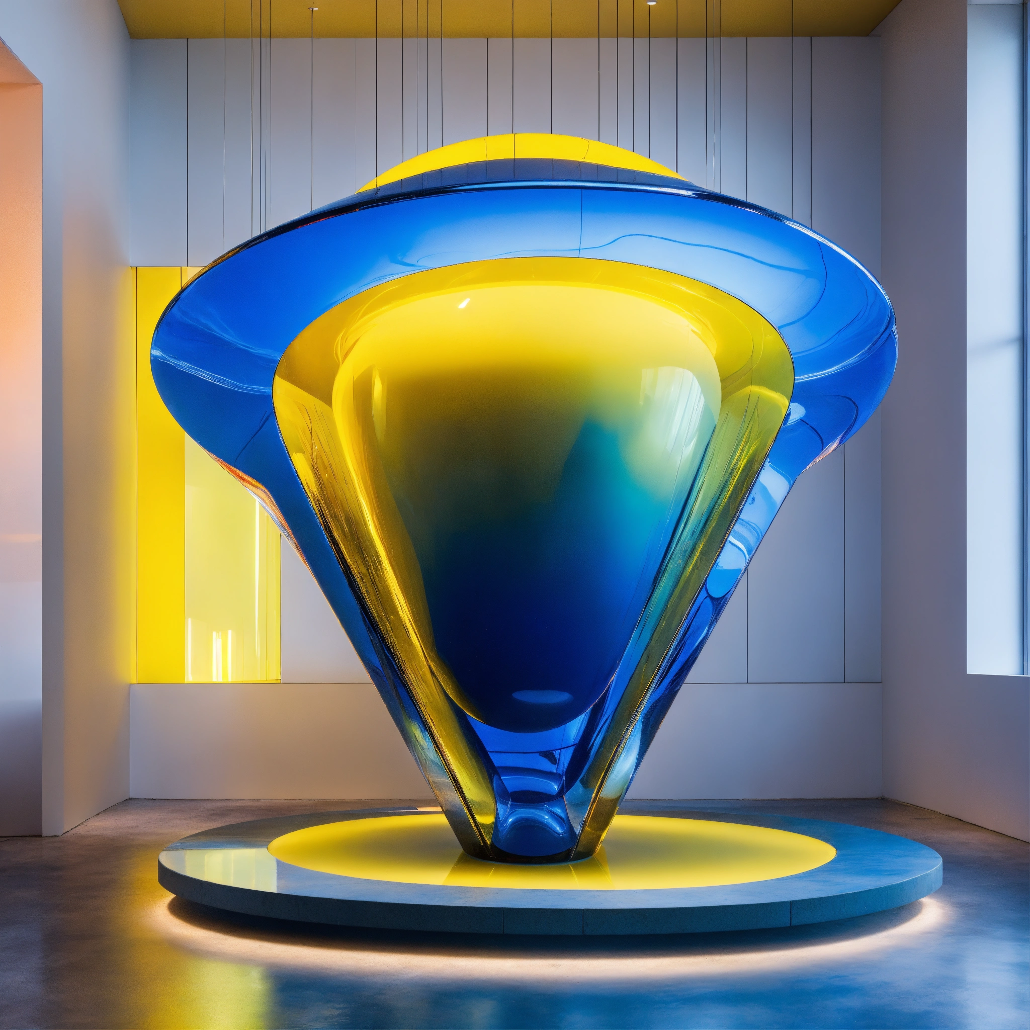 Lexica - Metallic and glassy surface, vivid tones of blue and yellow ...