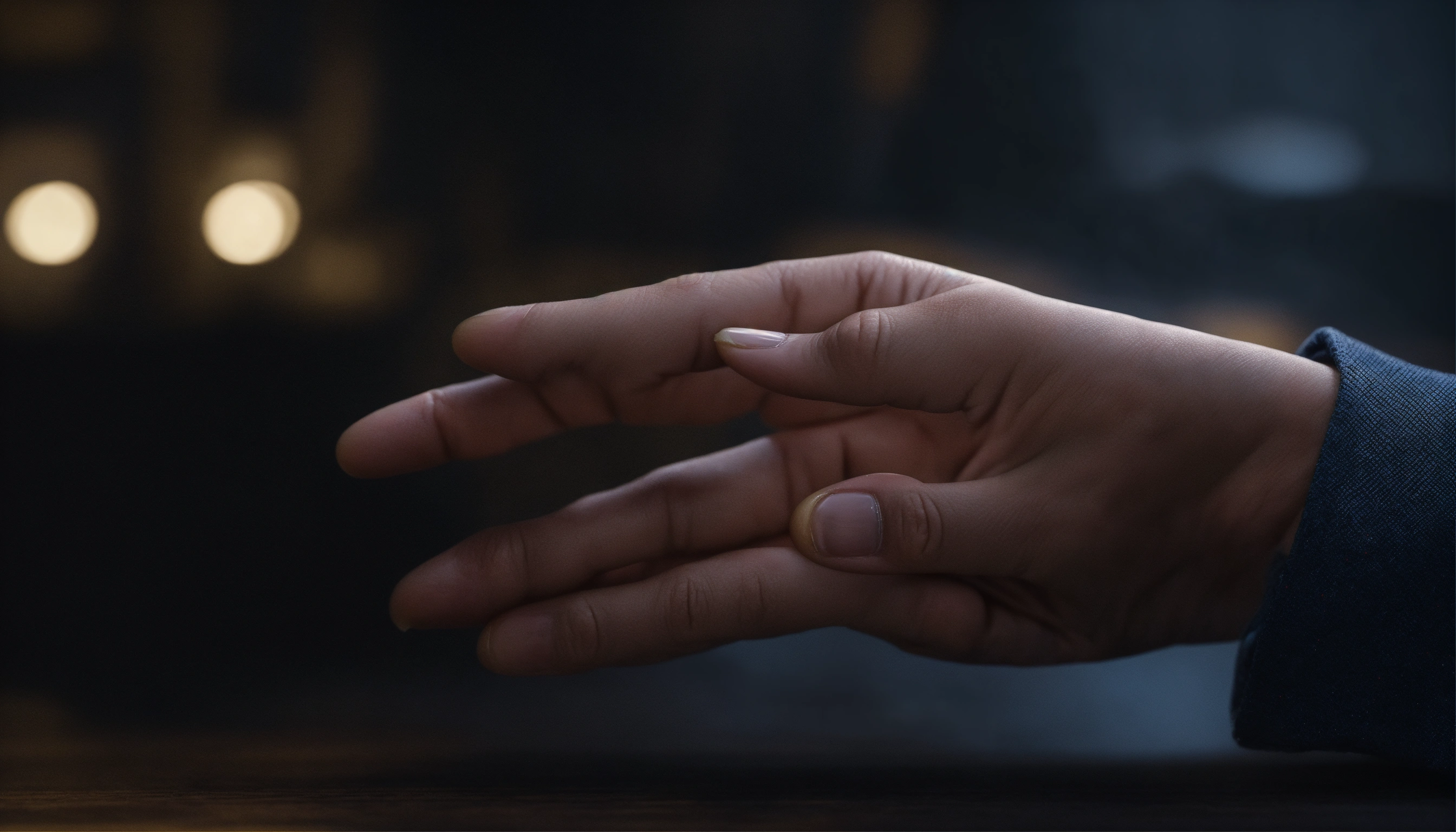 Lexica - Give me your hand, a reaching hand only, dark background ...