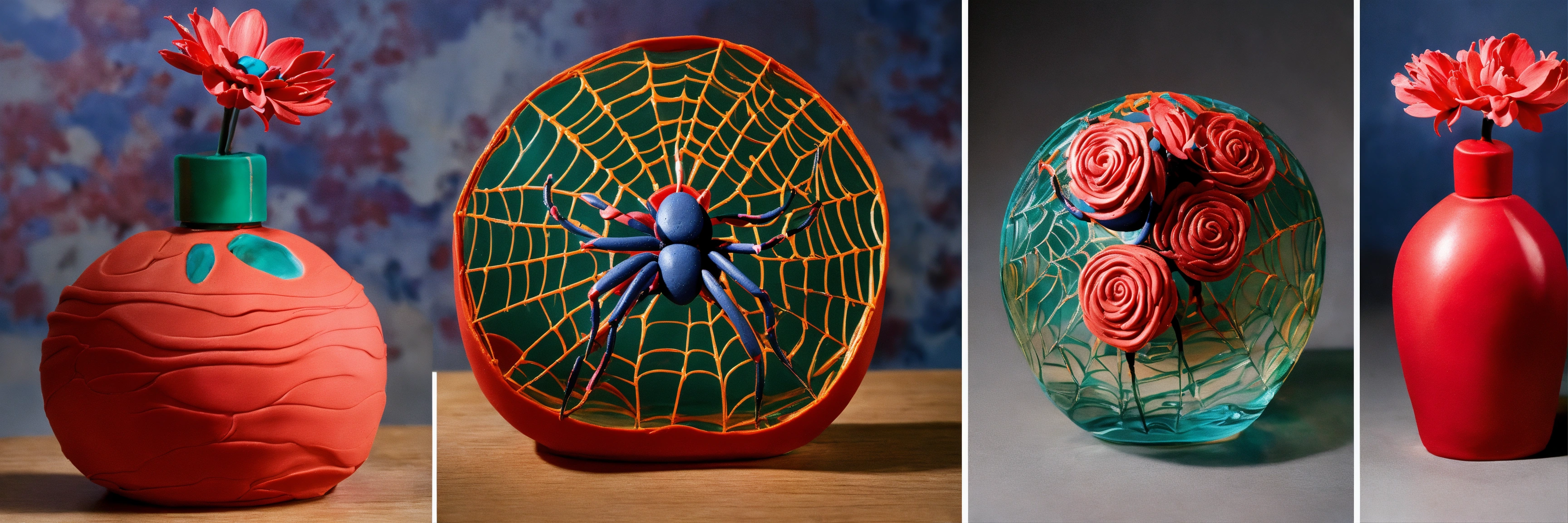 Lexica - Artwork made from modeling clay, floral-inspired fragrance ...