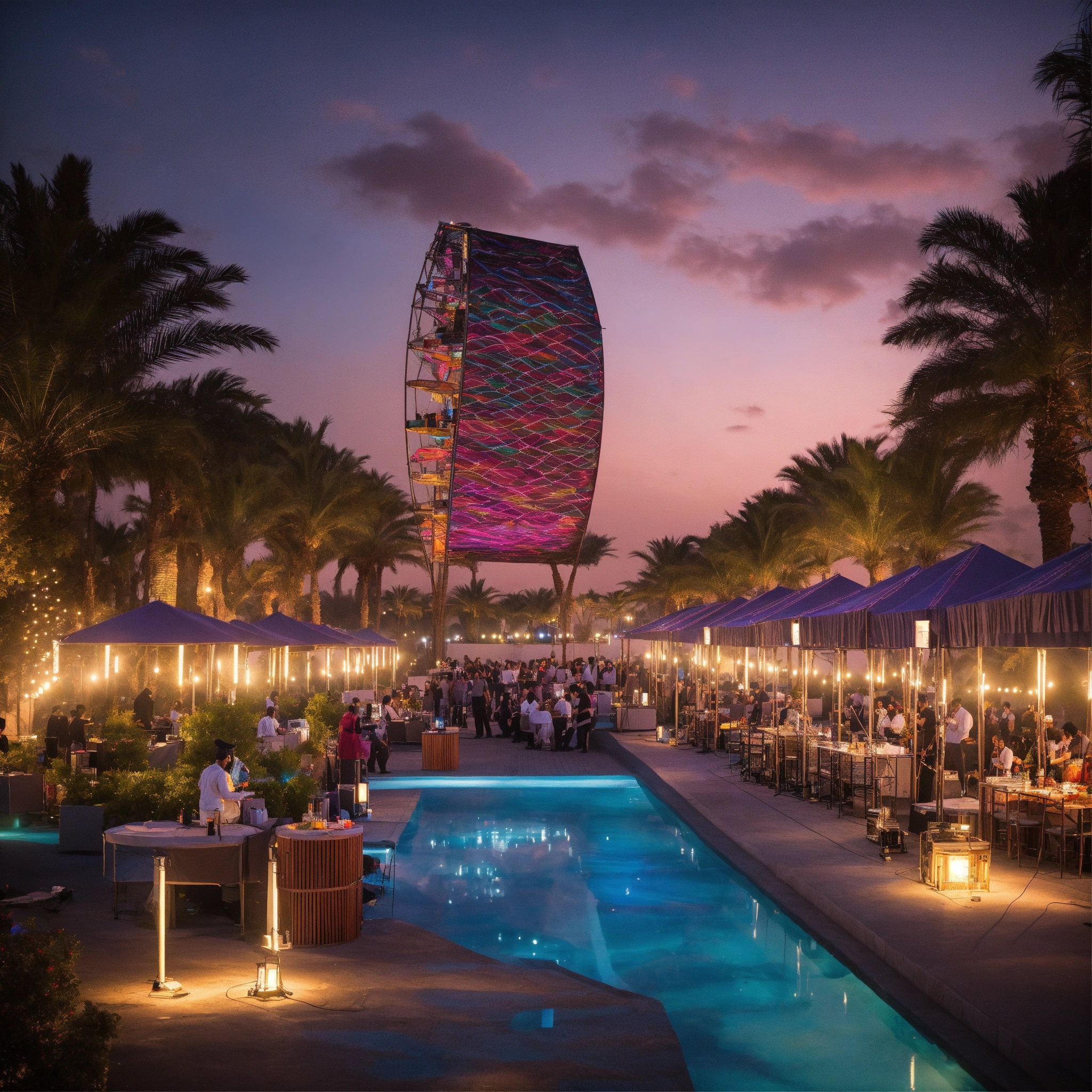 Lexica - Visualize a vibrant scene at the 'Taste of Bahrain' Food ...