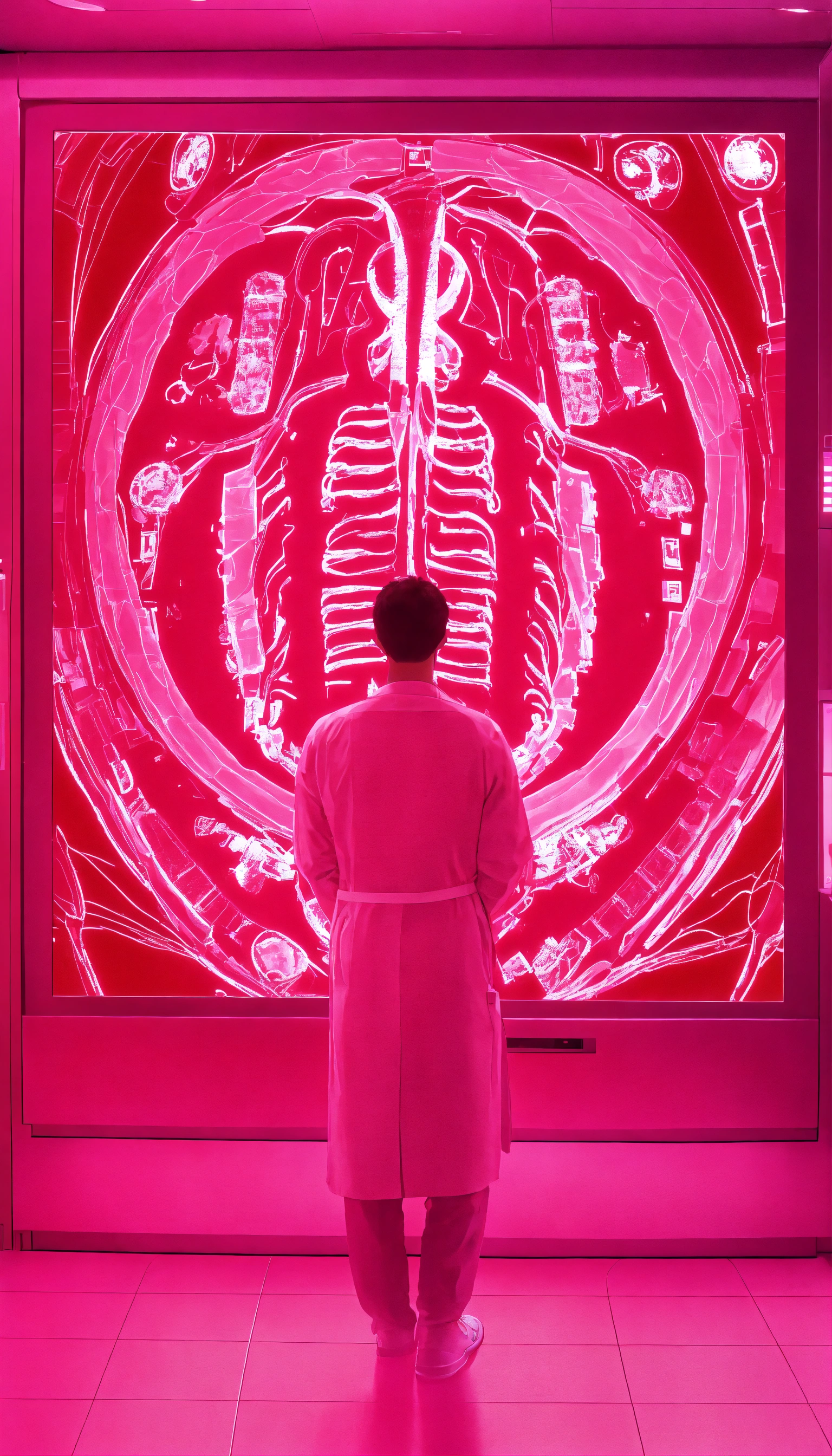 Lexica - Hospital doctor examines MRI on screen, Highly detailed, 8K ...