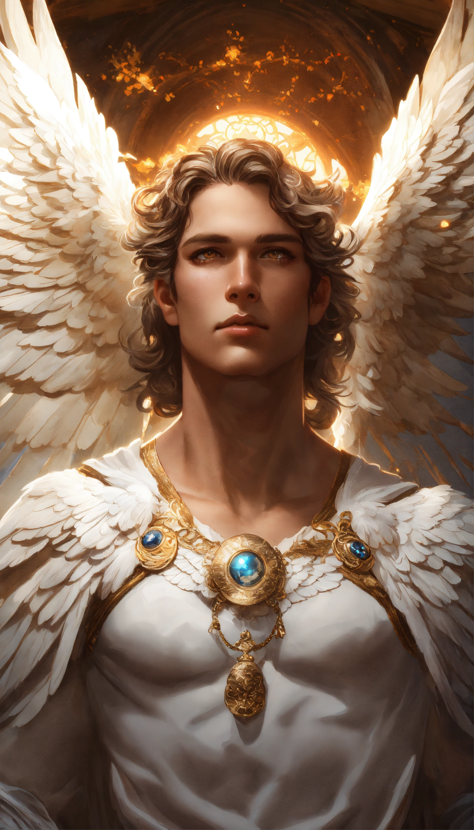 Lexica - Male angel, wings, intricate, headshot, highly detailed ...