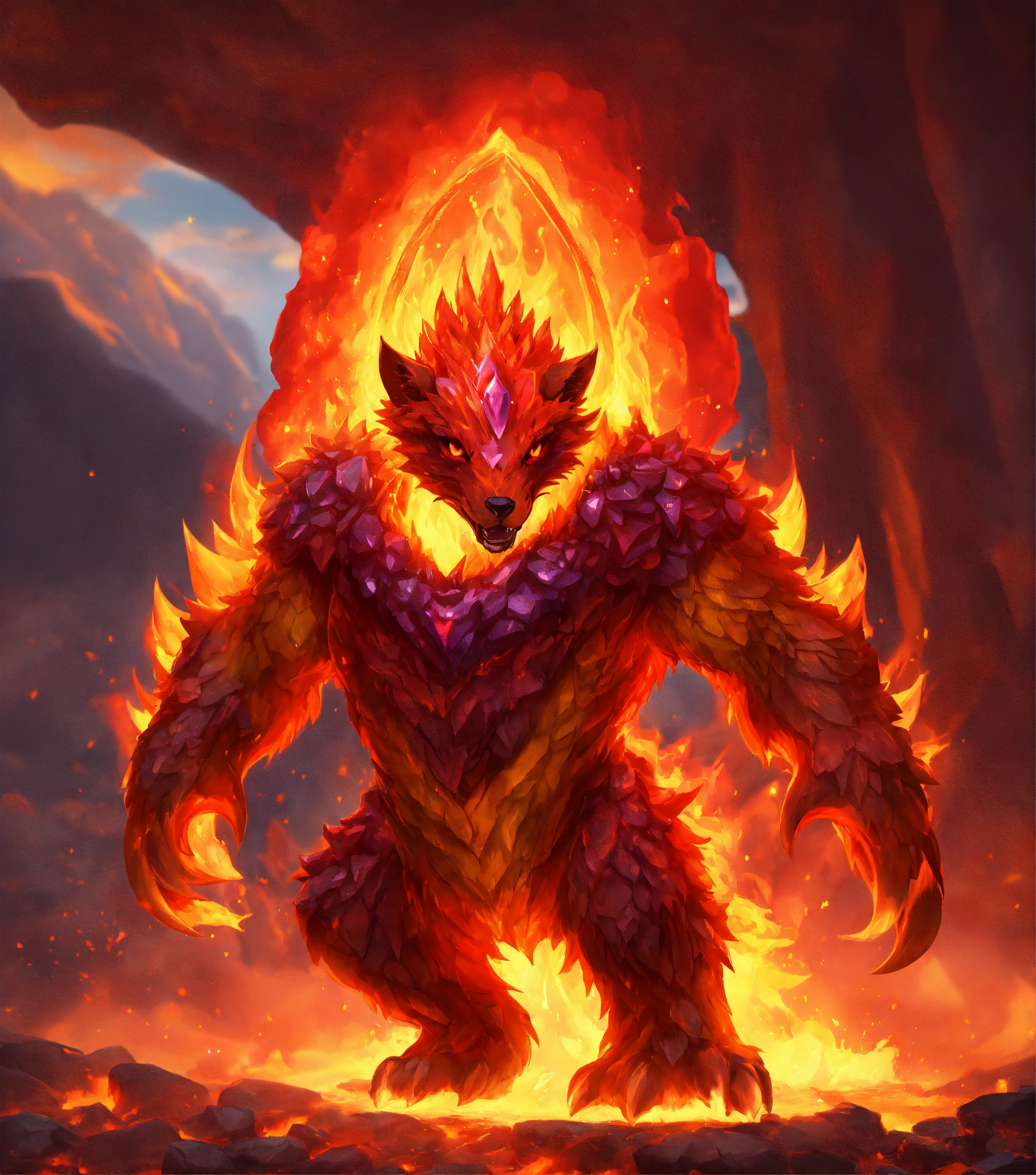 Lexica - Crypto Critter Magma Moltenheart A creature of elemental fury ...