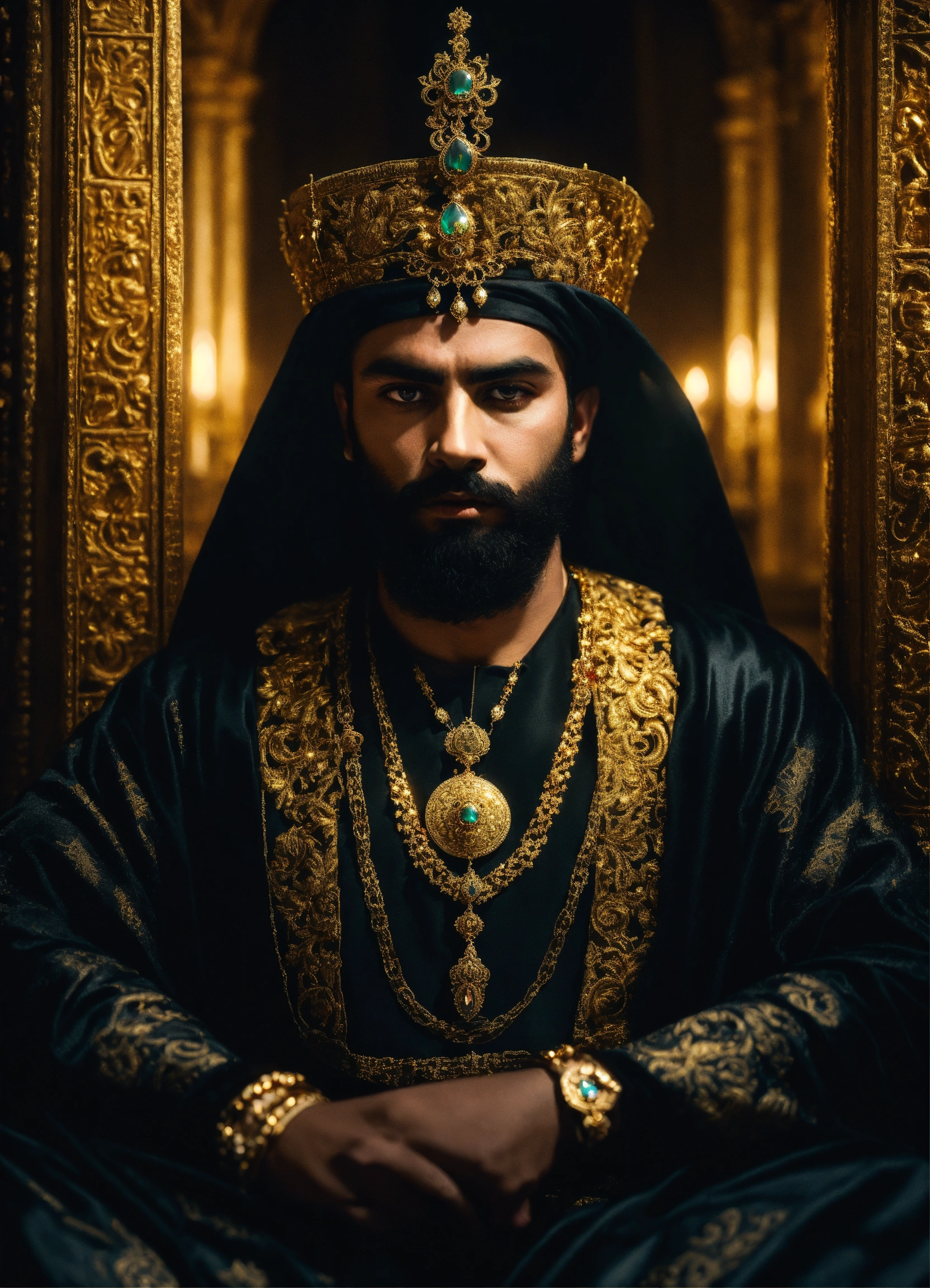 Lexica - Dark, mysterious and dramatic portrait of a young handsome ...