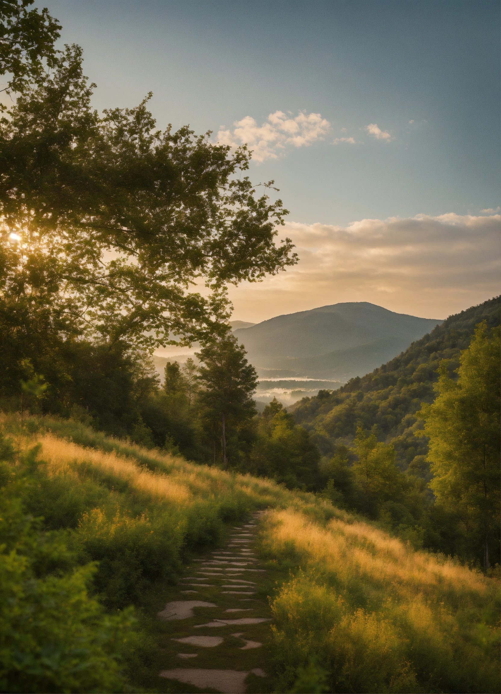 Lexica - A plot of horizontal land with stunning natural scenery in the ...