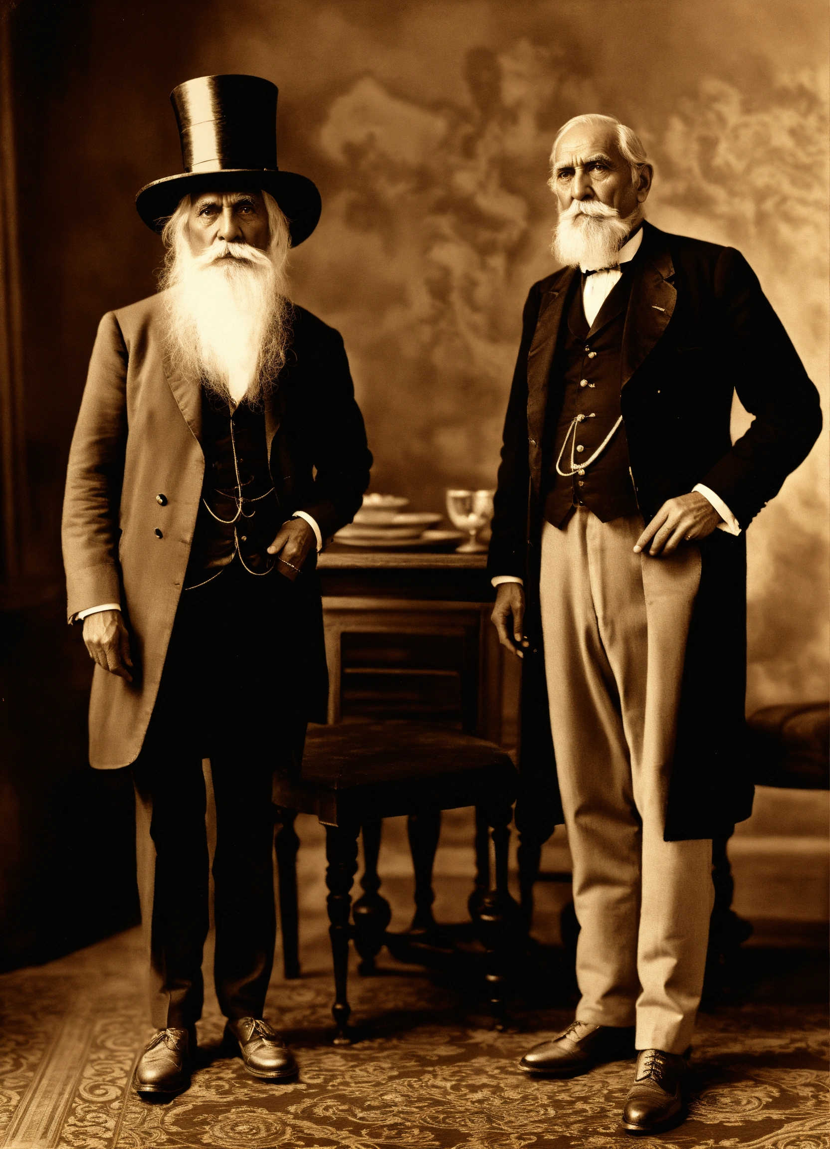 Lexica - Old man wearing hindu fakir, with a turbant, standing next to ...