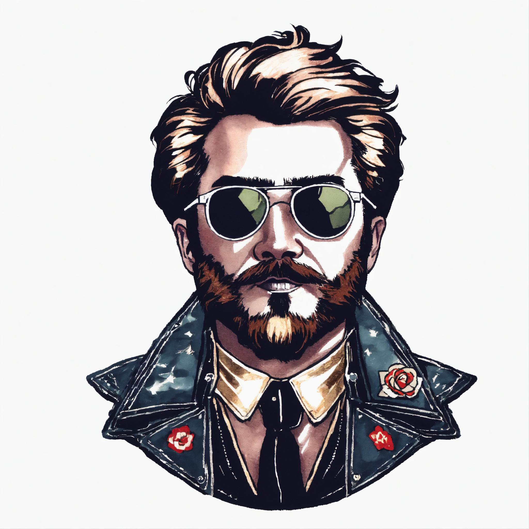 Lexica - Illustration of a cool Rosa Luxemburgo in a rocker avatar ...