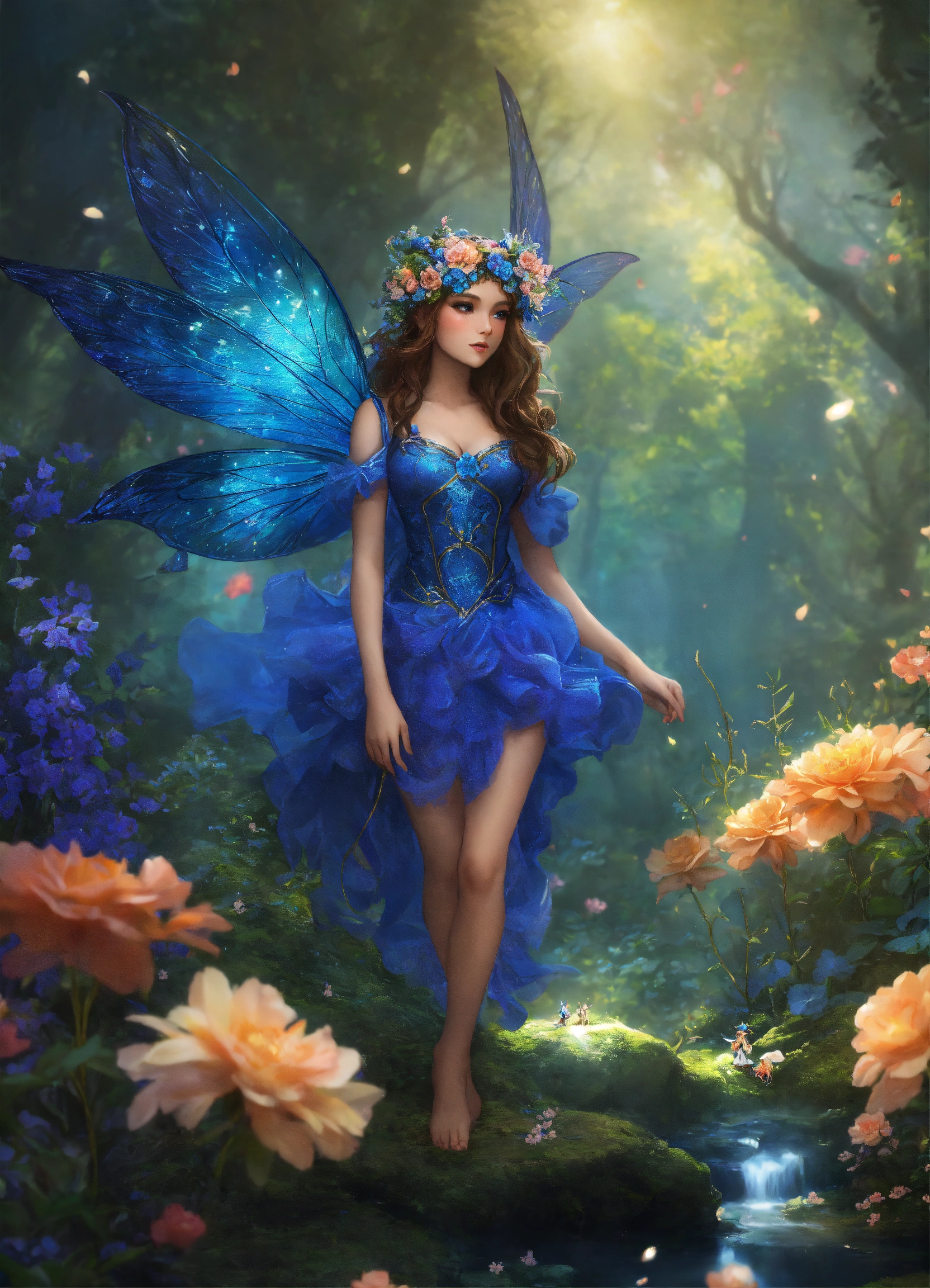 Lexica - Enchanted woodland fairies, cobalt, floral paradise, dnd ...