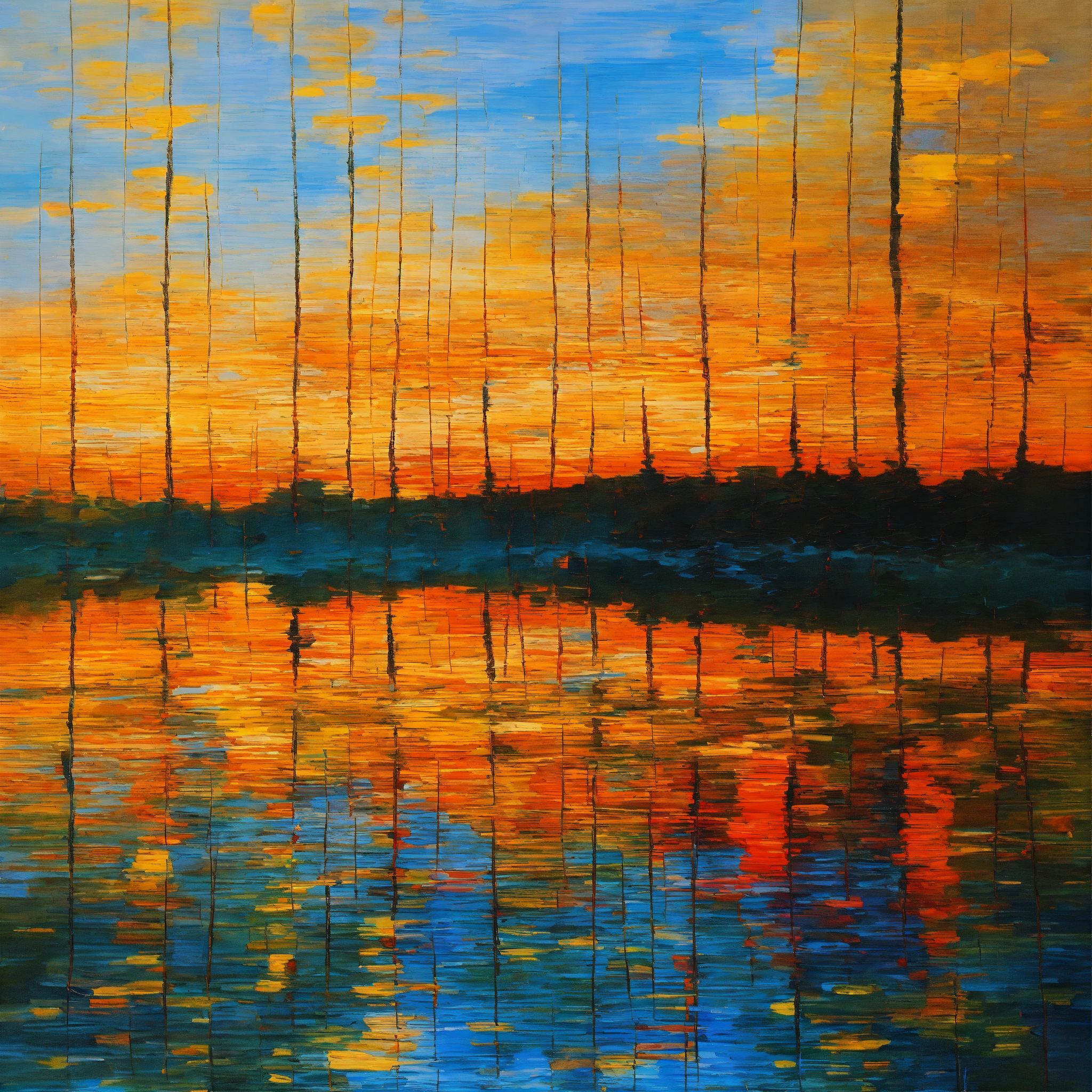 Lexica - Monet style, recursive art, oil painting, recursive art ...