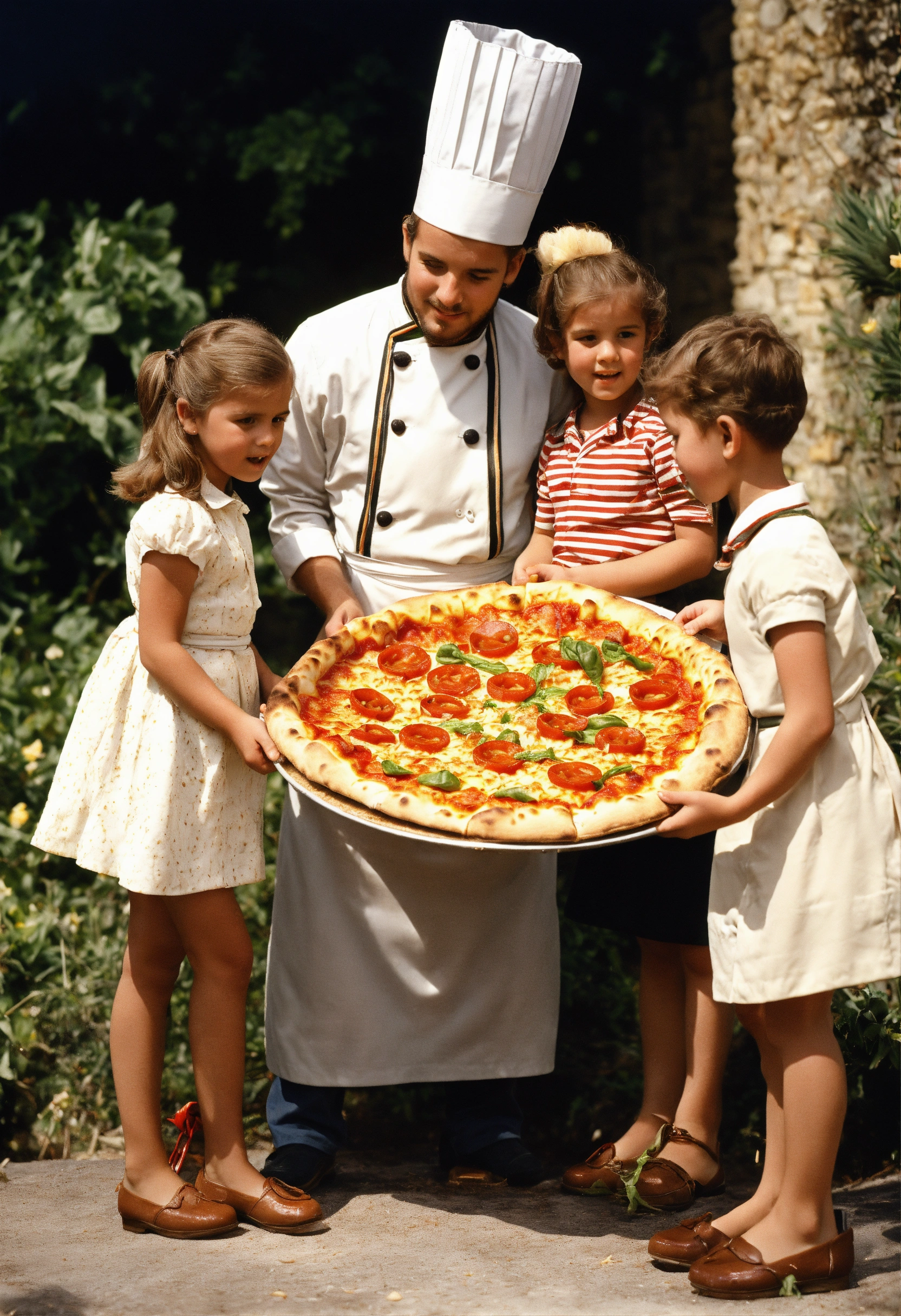 Lexica - A stereotypical Italian chef aged 30 in c.1960 presenting an ...