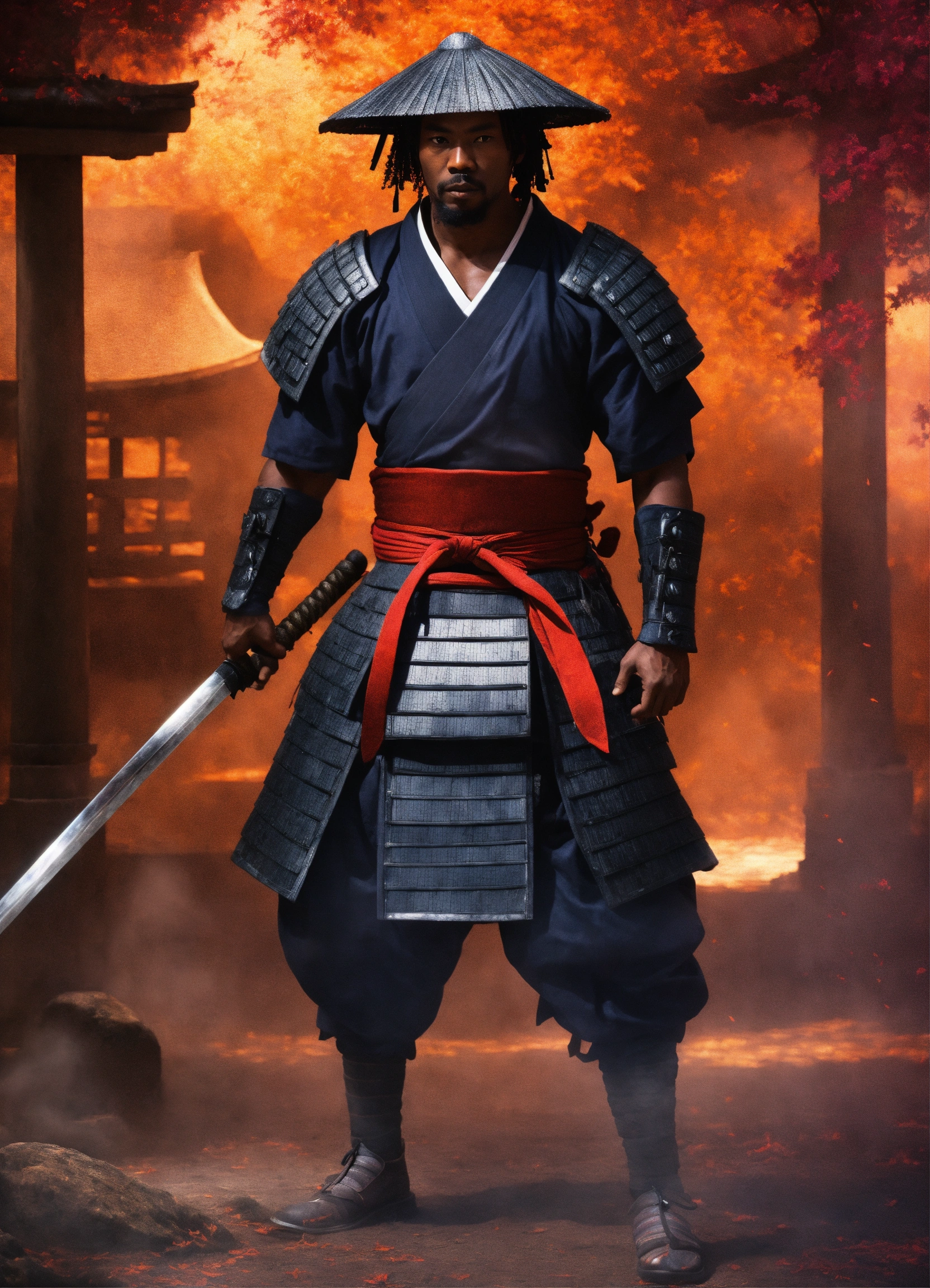 Lexica - Yasuke the black samurai, look at me