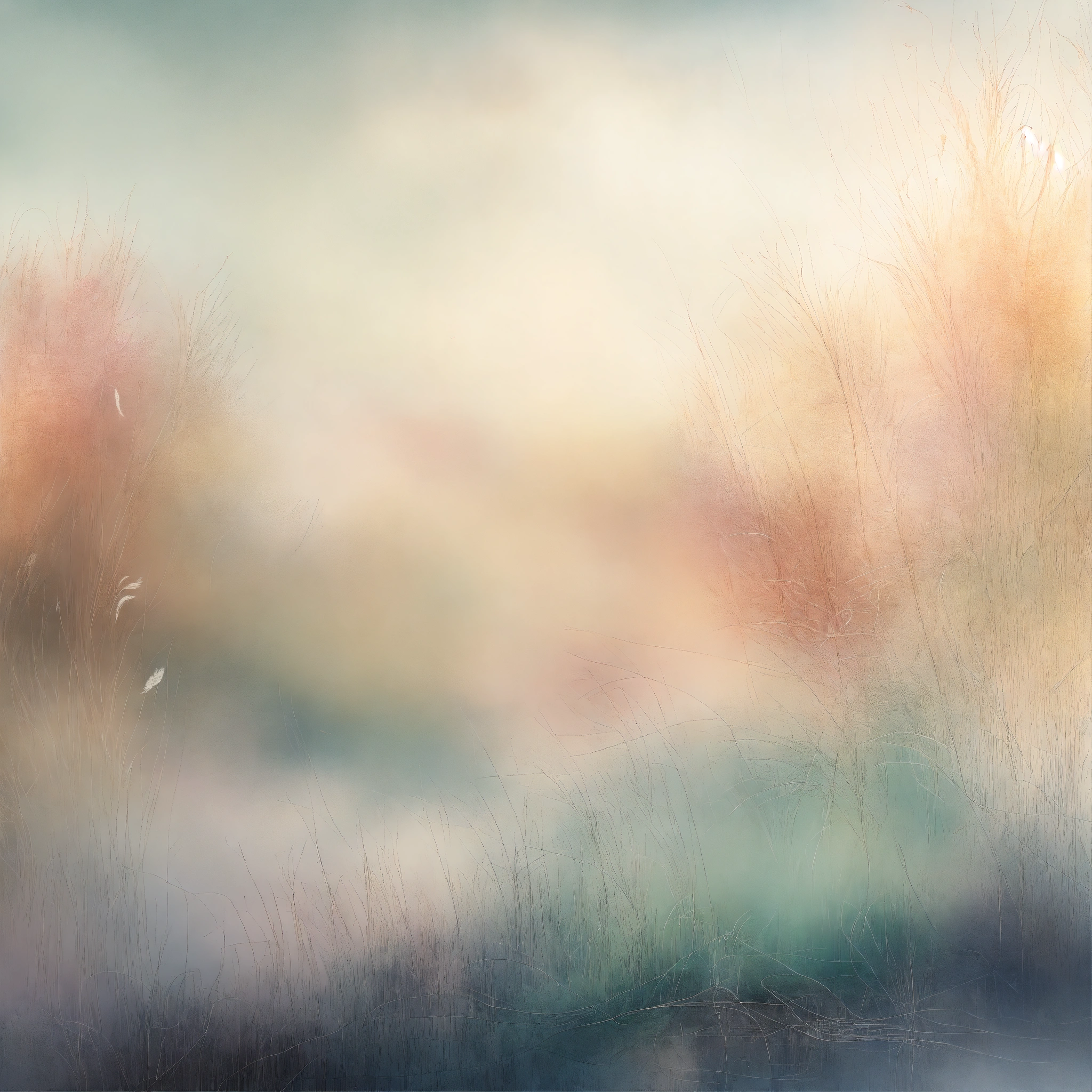 Lexica - Abstract art, hazy, mist, sketched lines floating in a ...