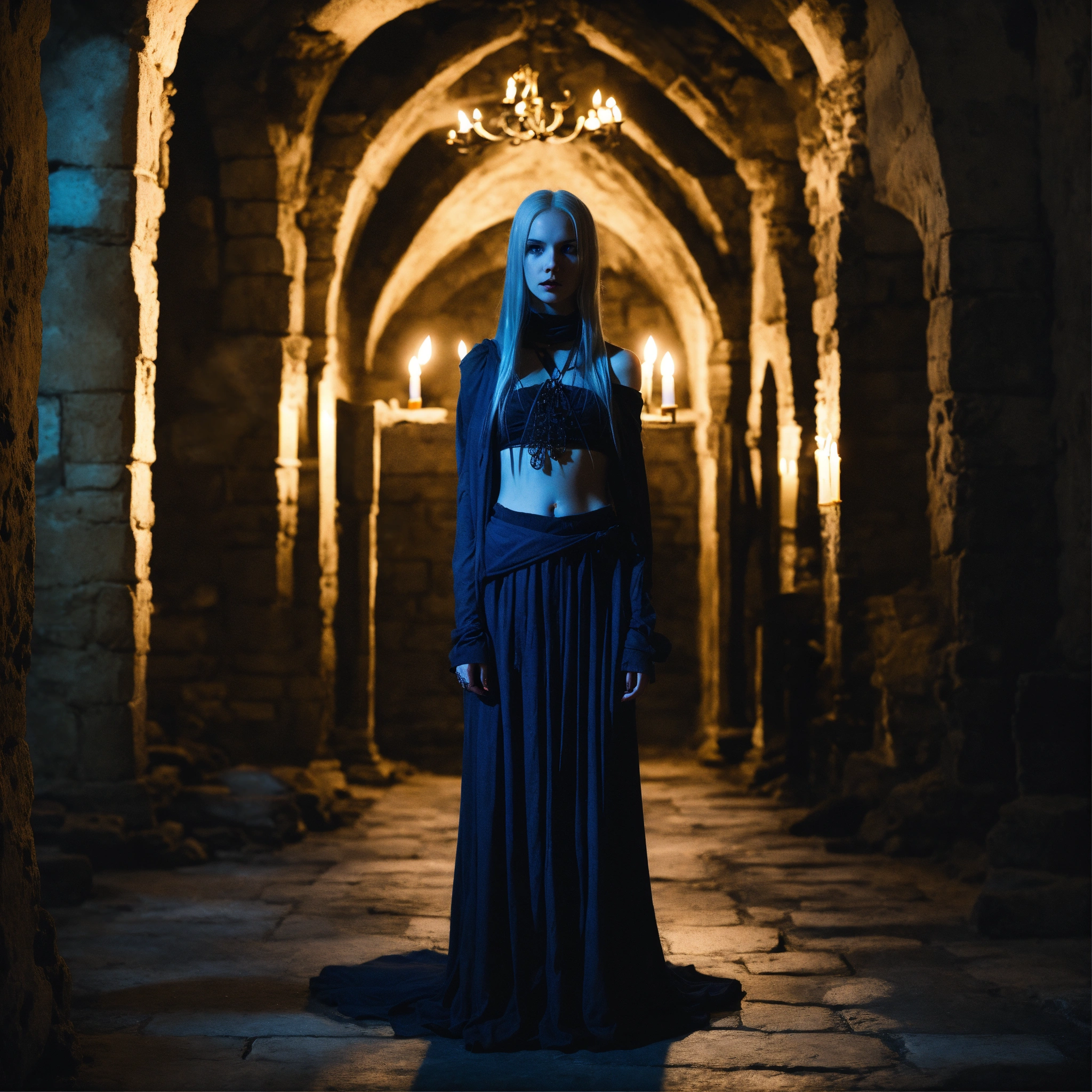 Lexica - Body portrait of a very childish deadly pale extremely slim ...