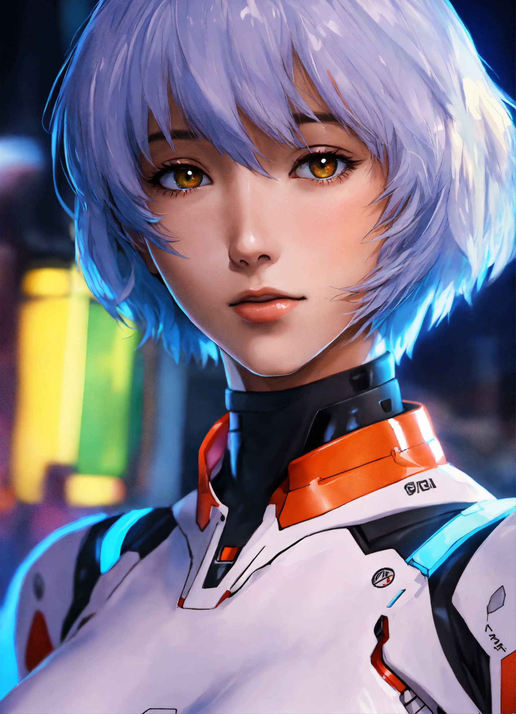 Lexica - Portrait of Rei Ayanami from Neon Genesis Evangelion, detailed ...