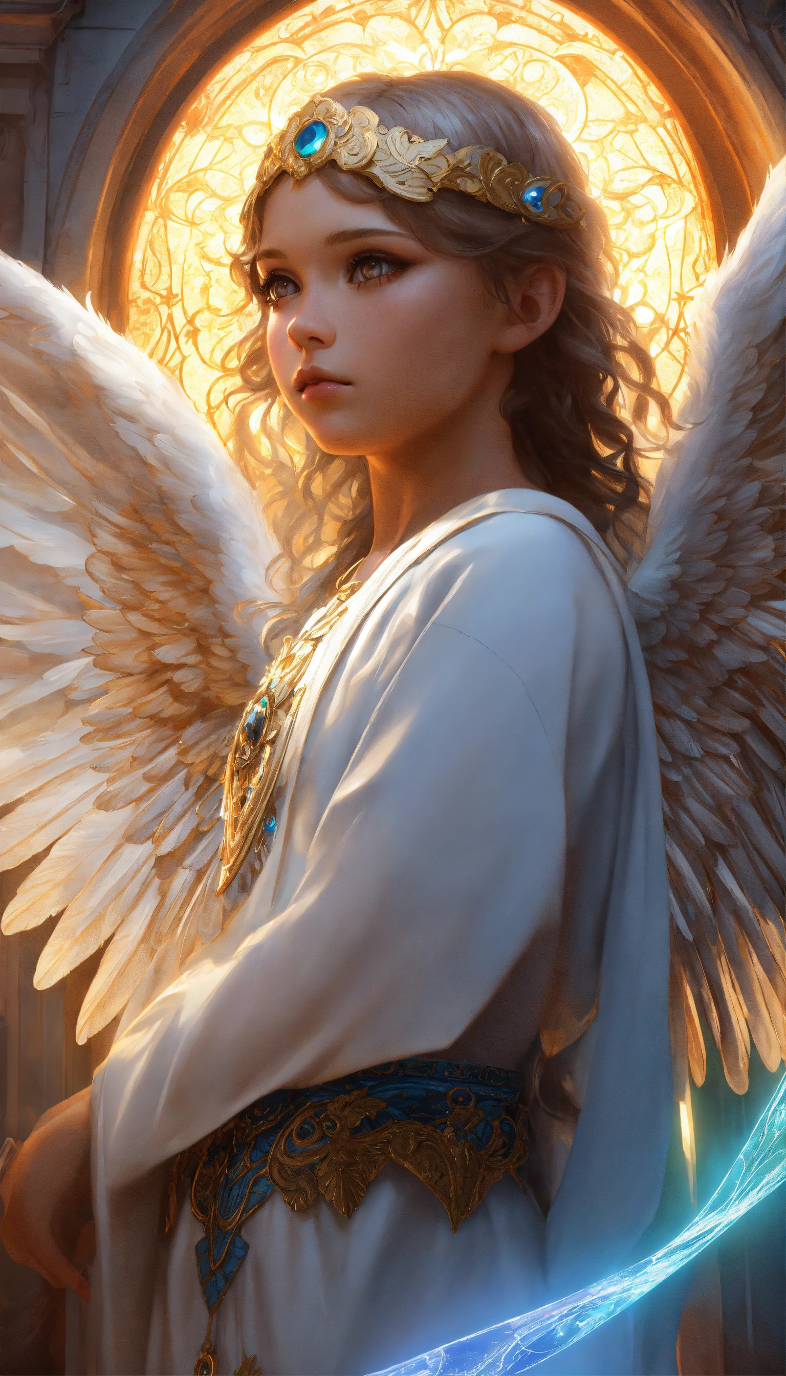 Lexica - Child angel, wings, intricate, headshot, highly detailed ...