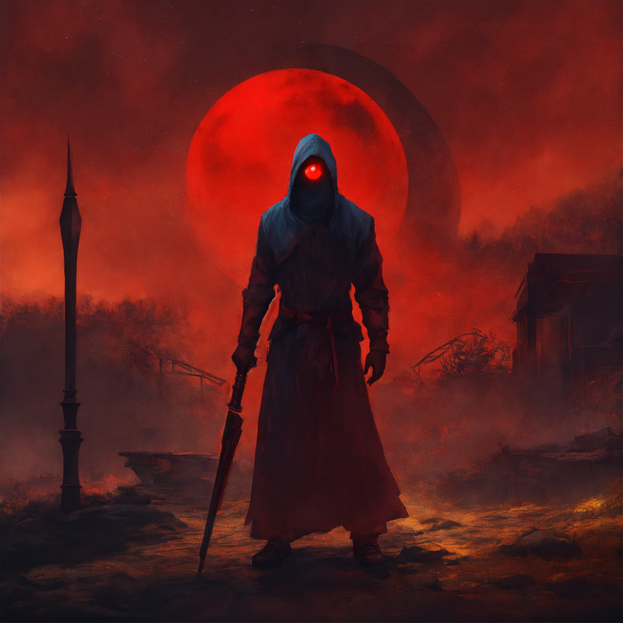 Lexica - Phonk faceless, agressive, red eye entity