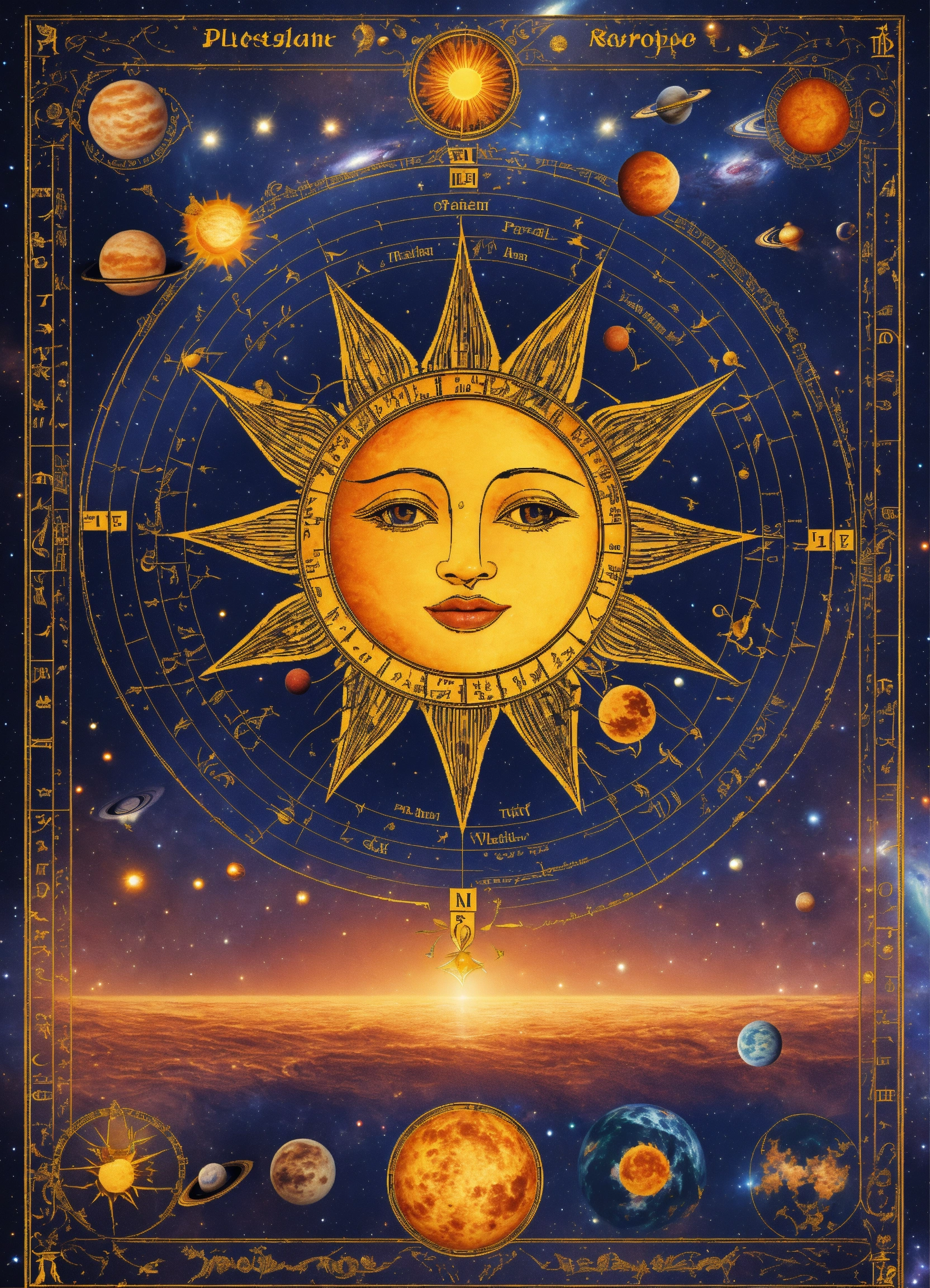 Lexica - Sun, planet, astrology, planetary annual ruler, galaxy, horoscope