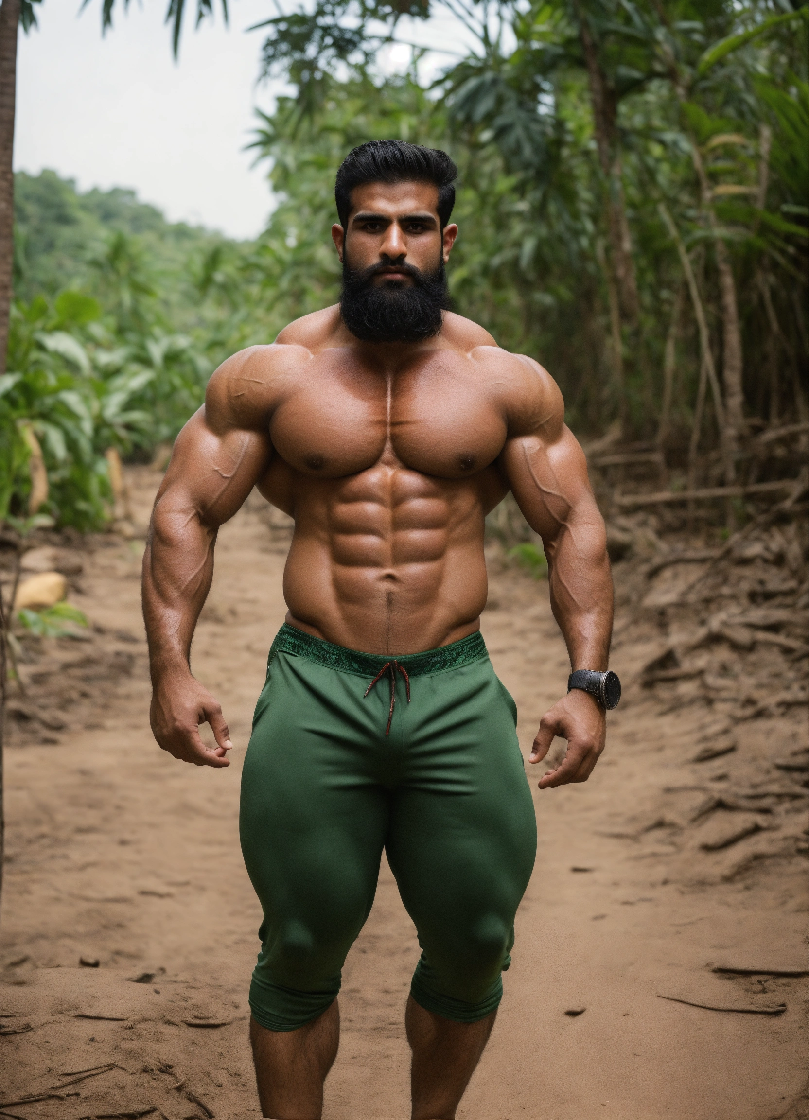 Lexica - 30-year-old man with big muscles, big bodybuilder, Pakistani ...