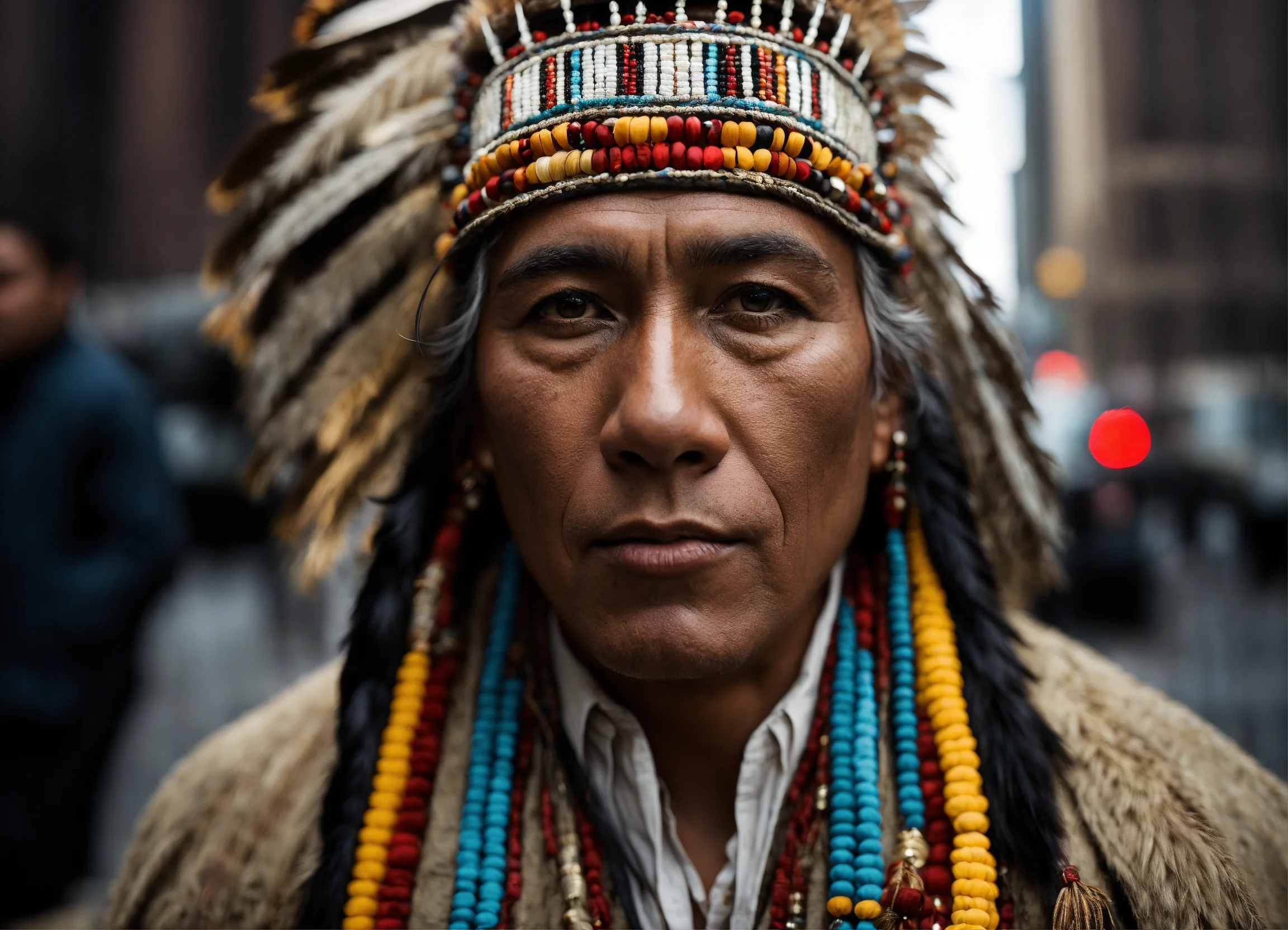 Lexica - Leica Hasselblad portrait, hyper realistic, a Native American ...