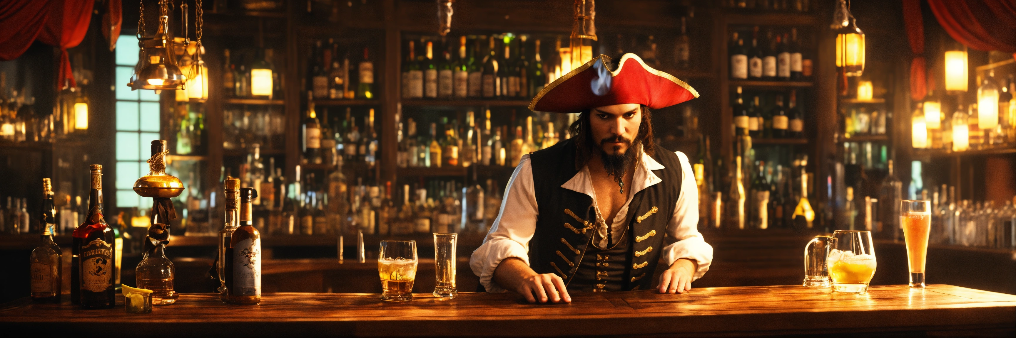 Lexica - Pirate Bartender, 8k